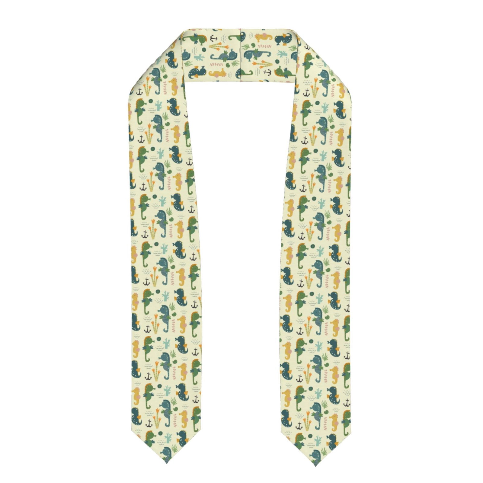 Fuzoiu Seahorse Print Graduation Sash,Graduation Stole,Unisex Adult ...