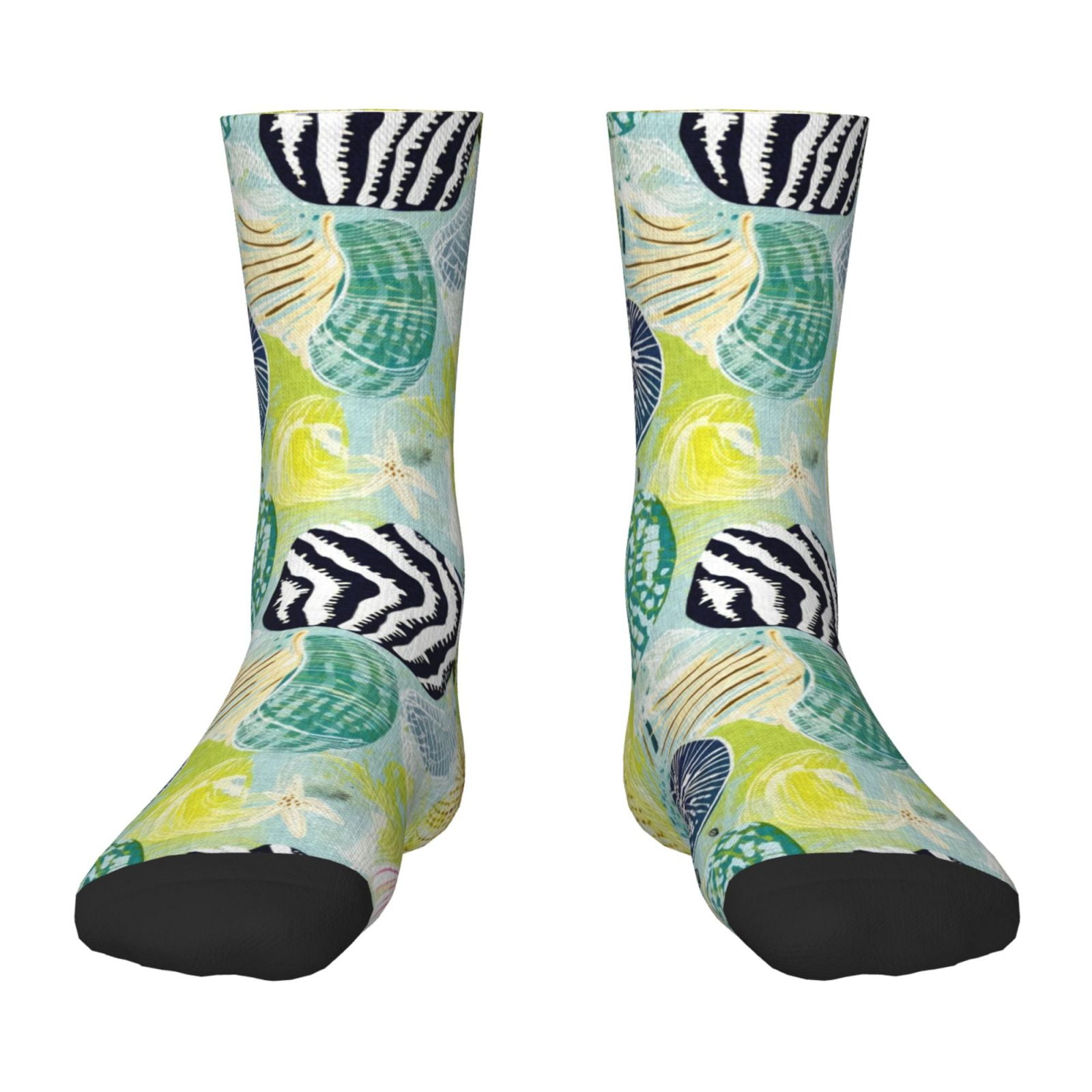 Fuzoiu Shell Clam Print Kids Socks For Boys Girls,Grip Crew Socks with ...