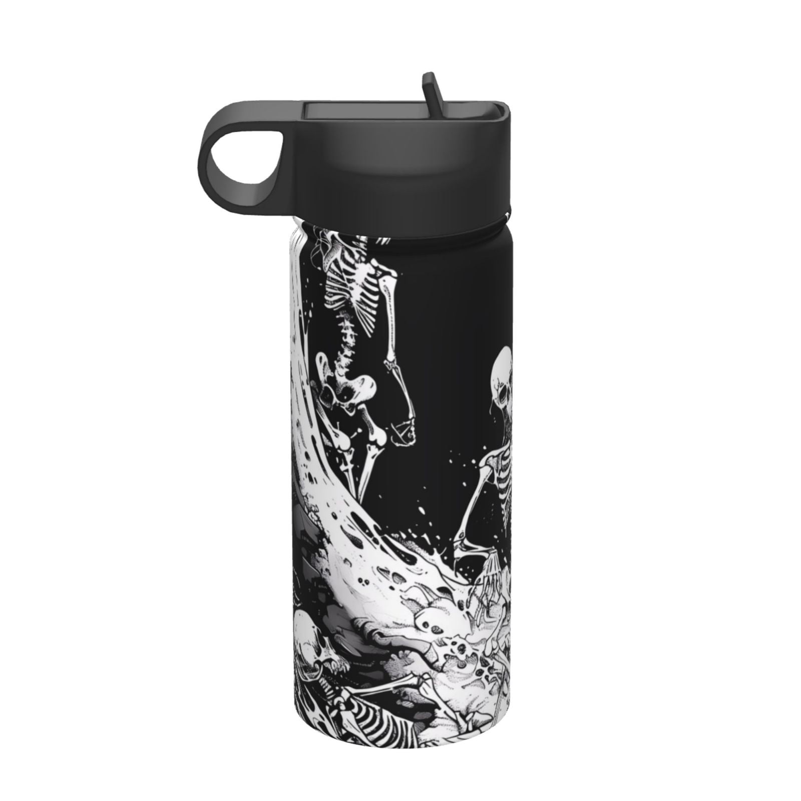 Fuzoiu Skeleton Wave Artwork Print 18oz Insulated Sports Kettle ...
