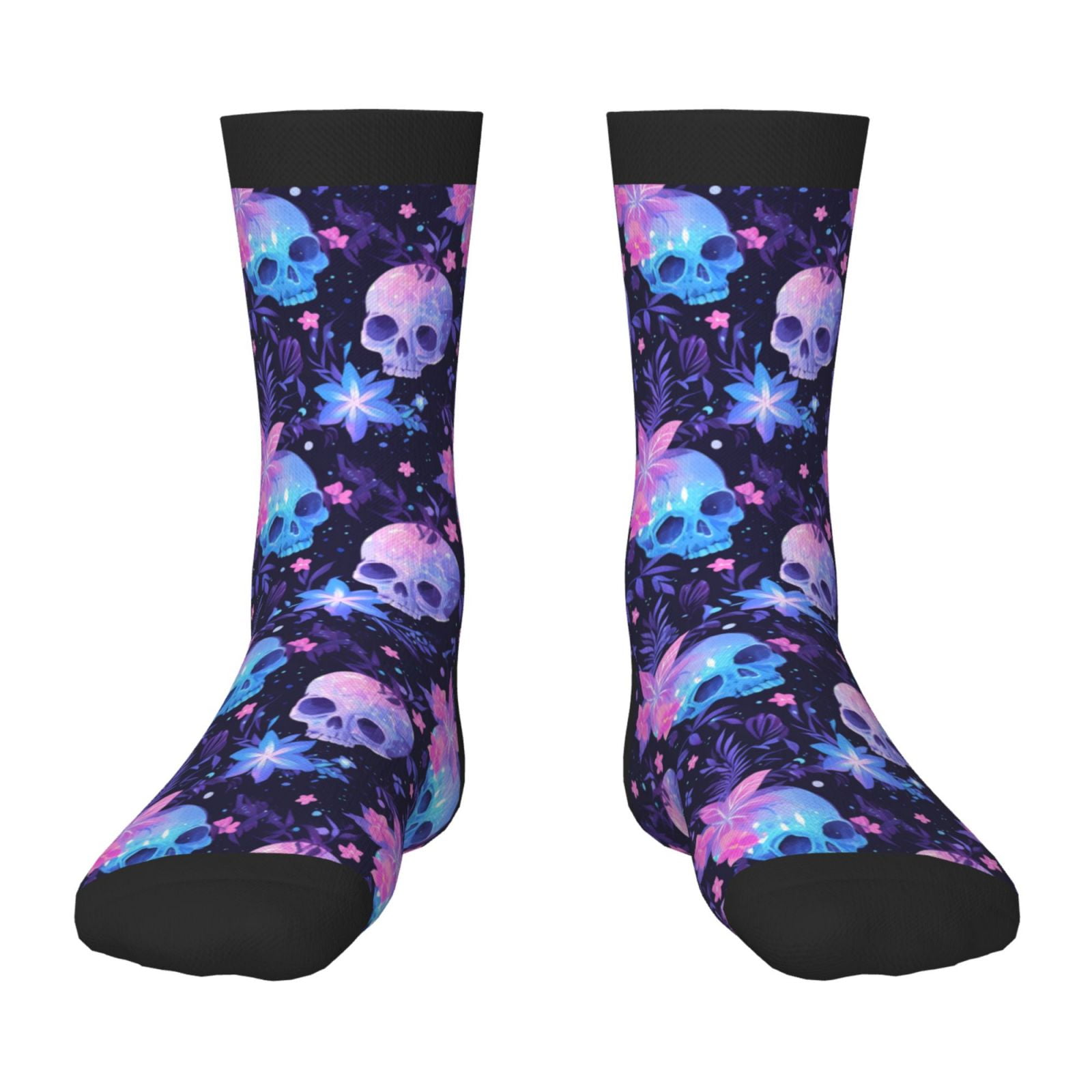 Fuzoiu Skull starry sky flower leaf Print Kids Socks For Boys Girls ...