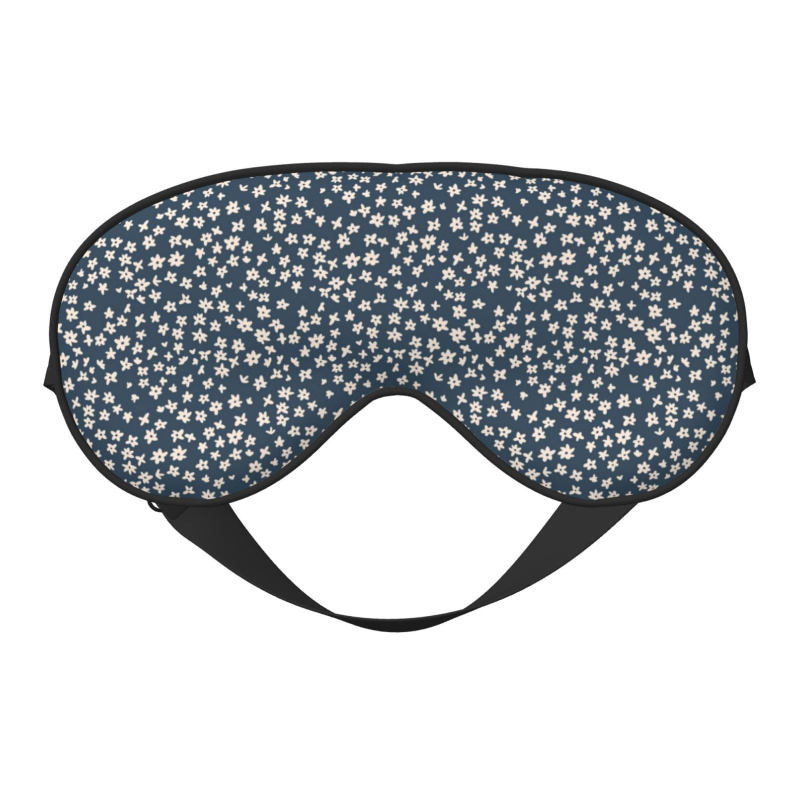 Fuzoiu Small White Flowers Print Sleep Masks,Eye Masks with Adjustable ...