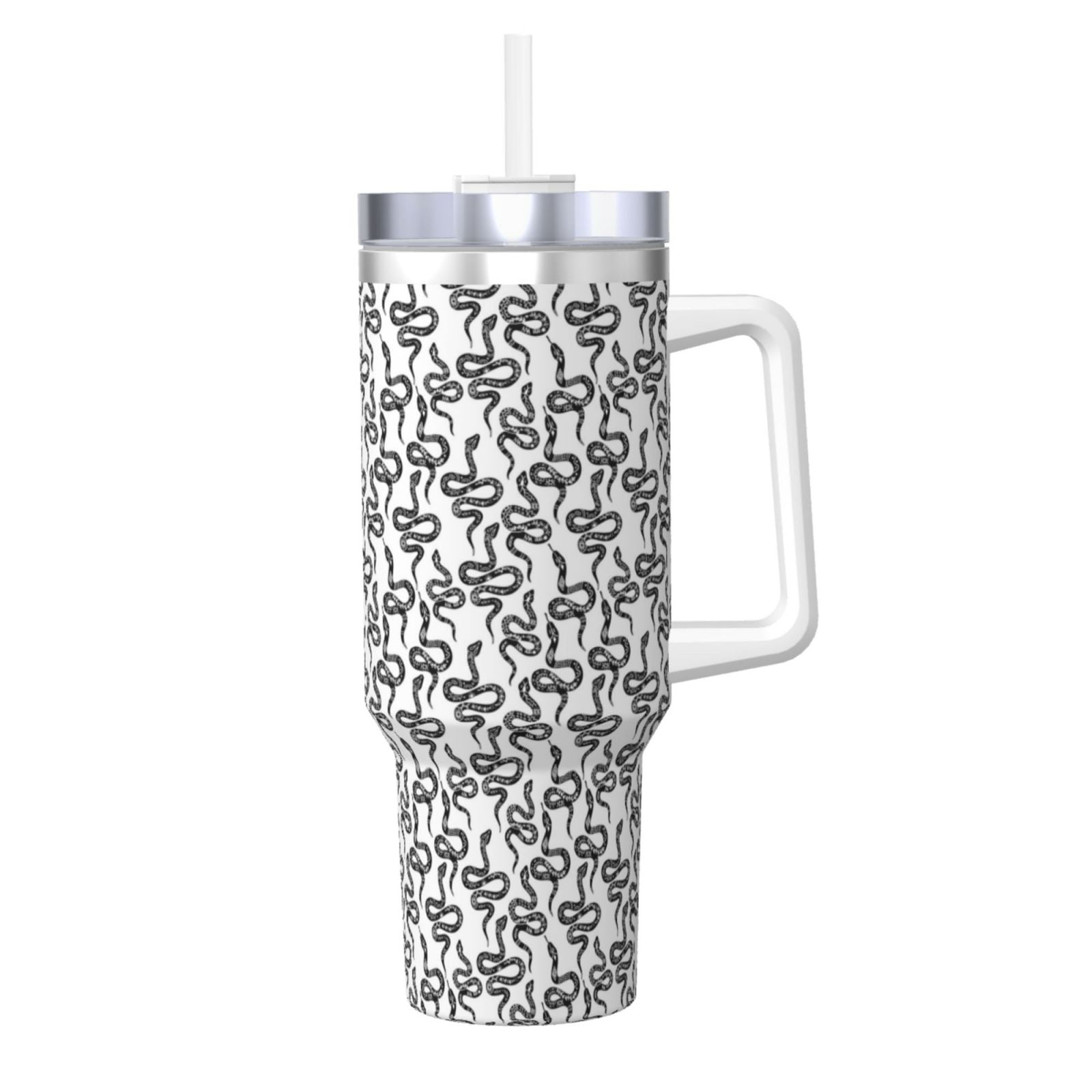 Fuzoiu Snake Print 40OZ Ice Bully Stainless Steel Insulated Cup with ...