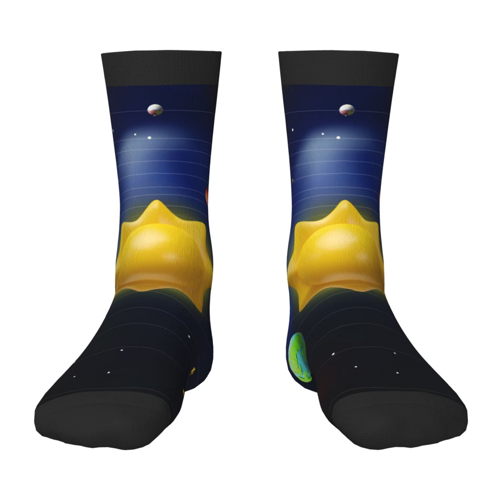 Fuzoiu Solar System Print Kids Socks For Boys Girls,Grip Crew Socks ...