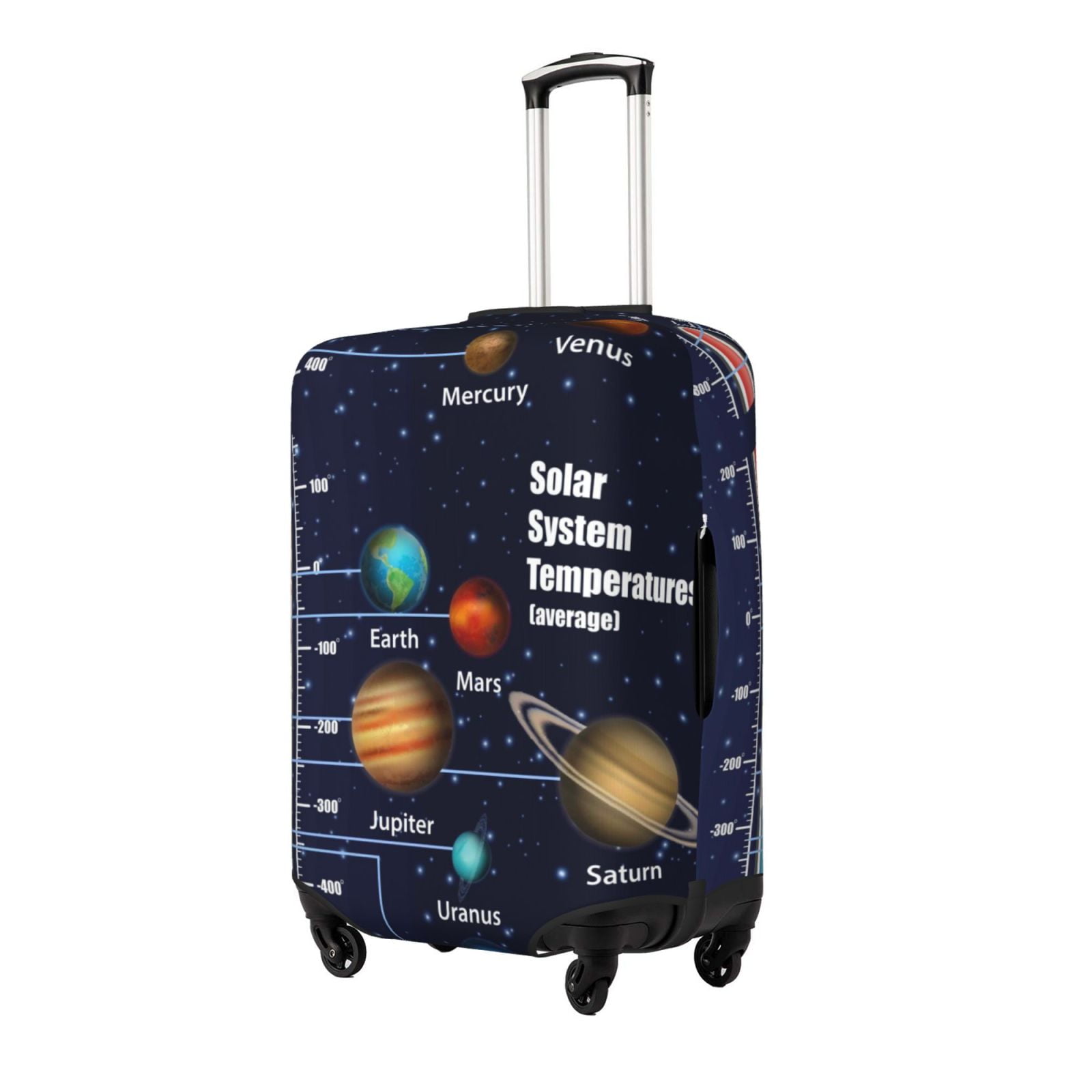 Fuzoiu Solar System Temperatures Diagram Print Suitcase Cover,Washable ...