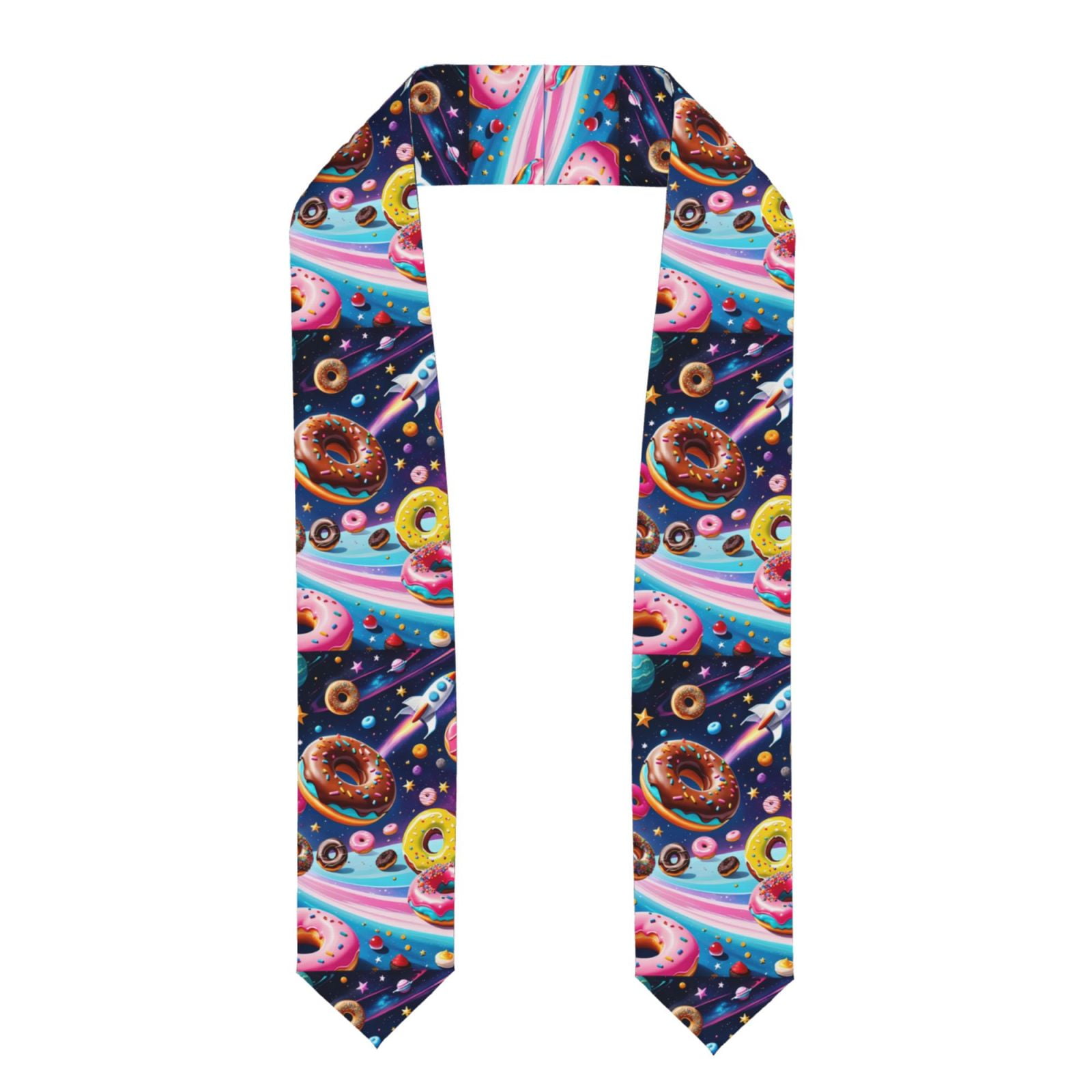 Fuzoiu Space Colorful Donut Print Graduation Sash,Graduation Stole ...