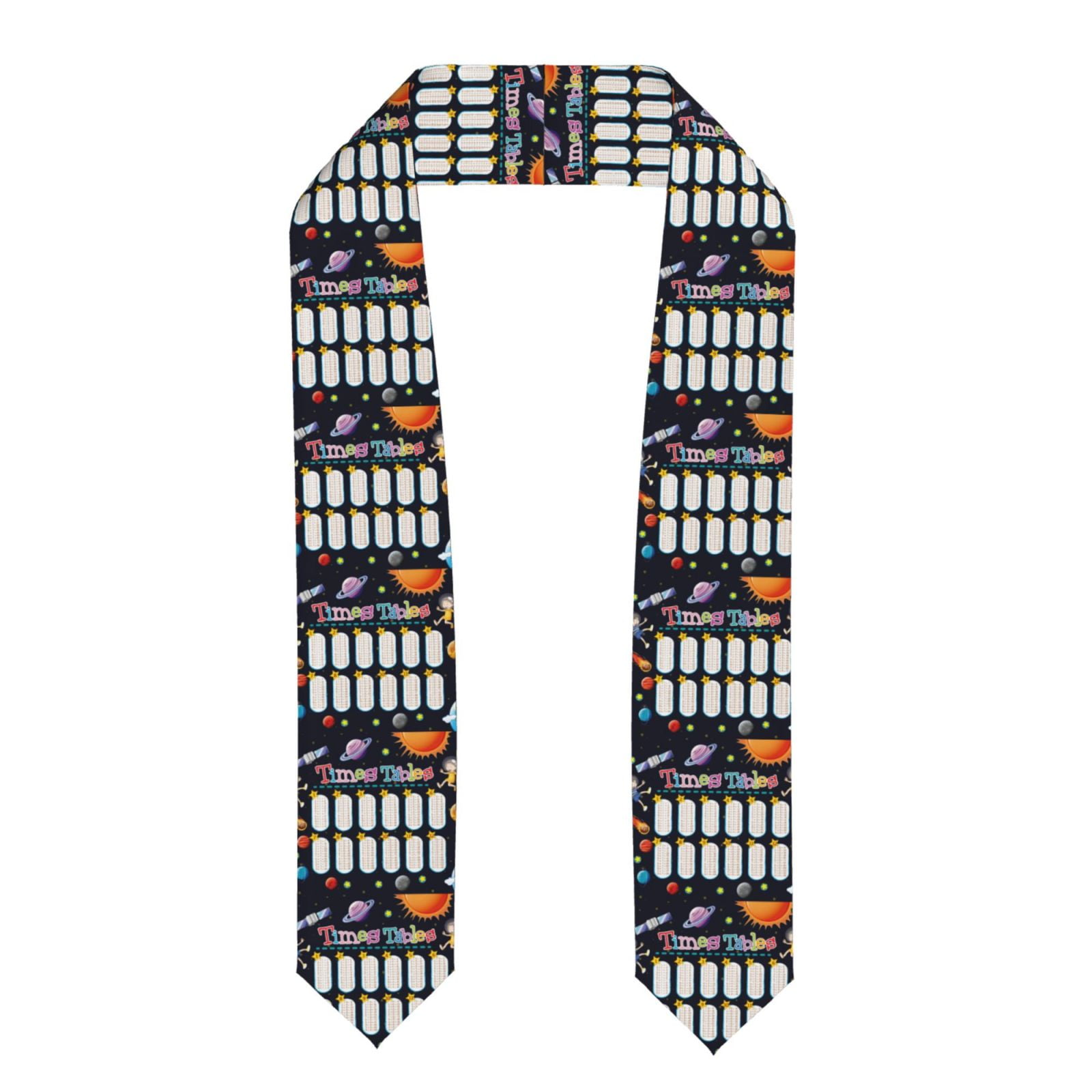 Fuzoiu Space Math Times Tables Print Graduation Sash,Graduation Stole ...