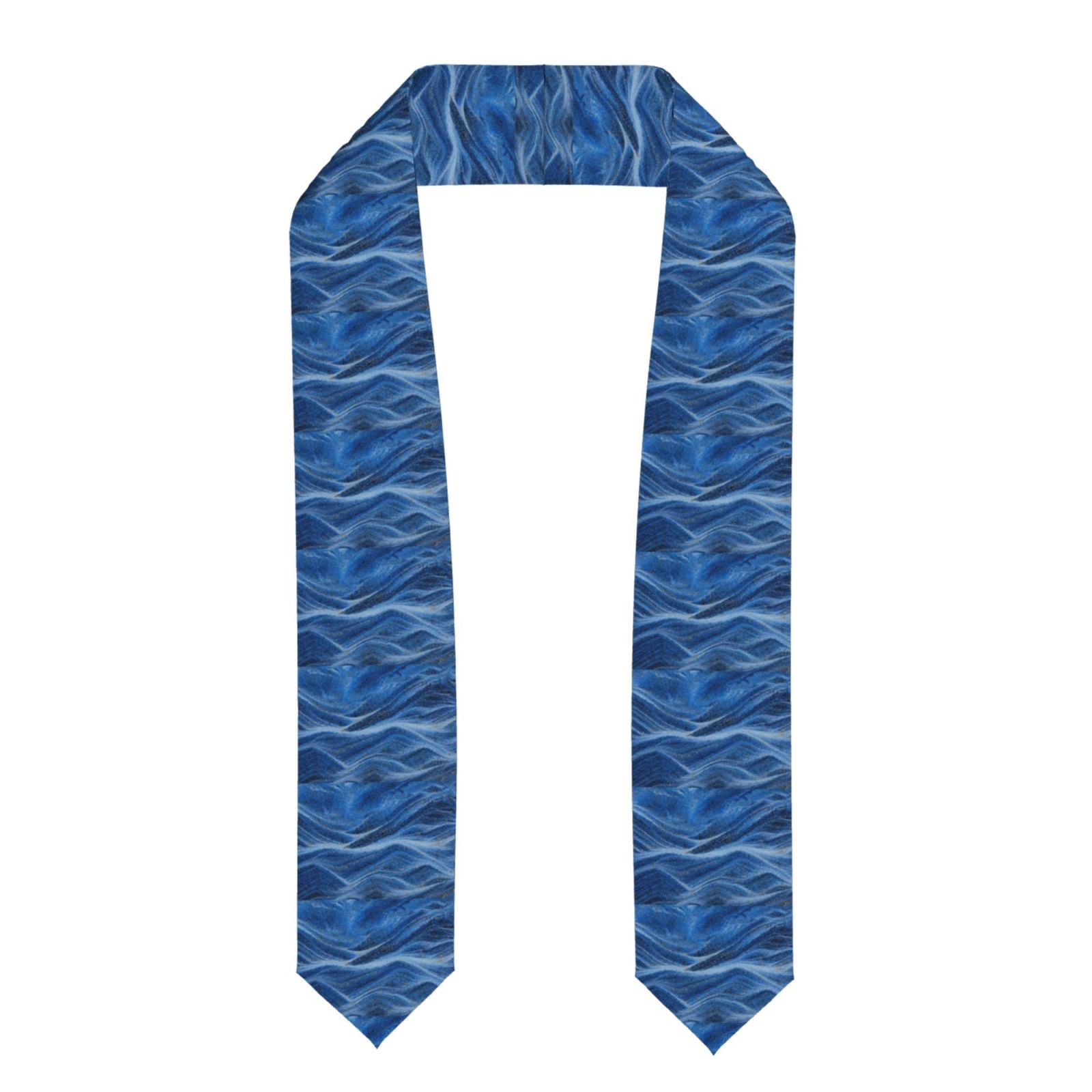 Fuzoiu Sparkling With Blue Print Graduation Sash,Graduation Stole ...