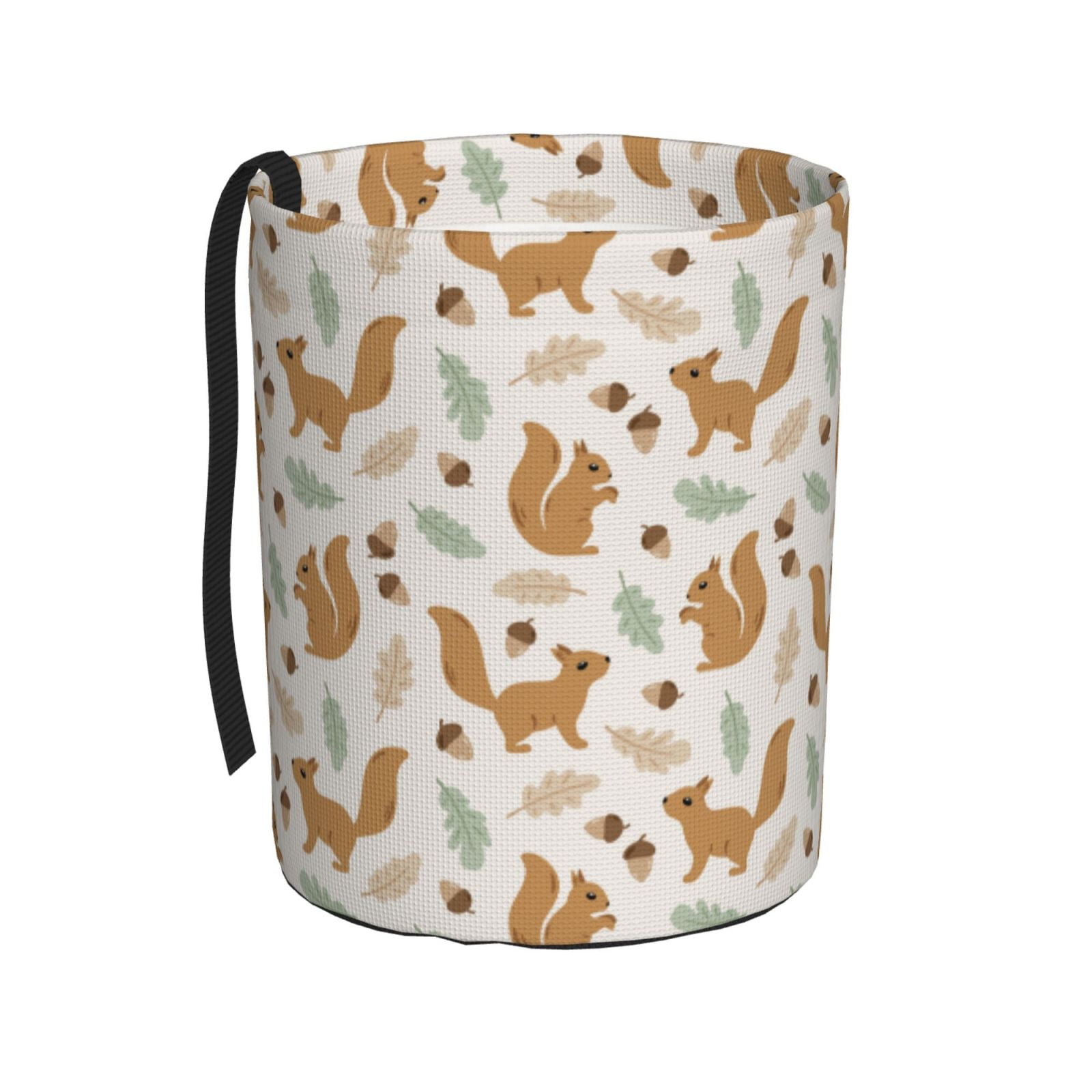 Fuzoiu Squirrel And Leaves Print Car Trash Can,Leakproof Car Trash Can ...