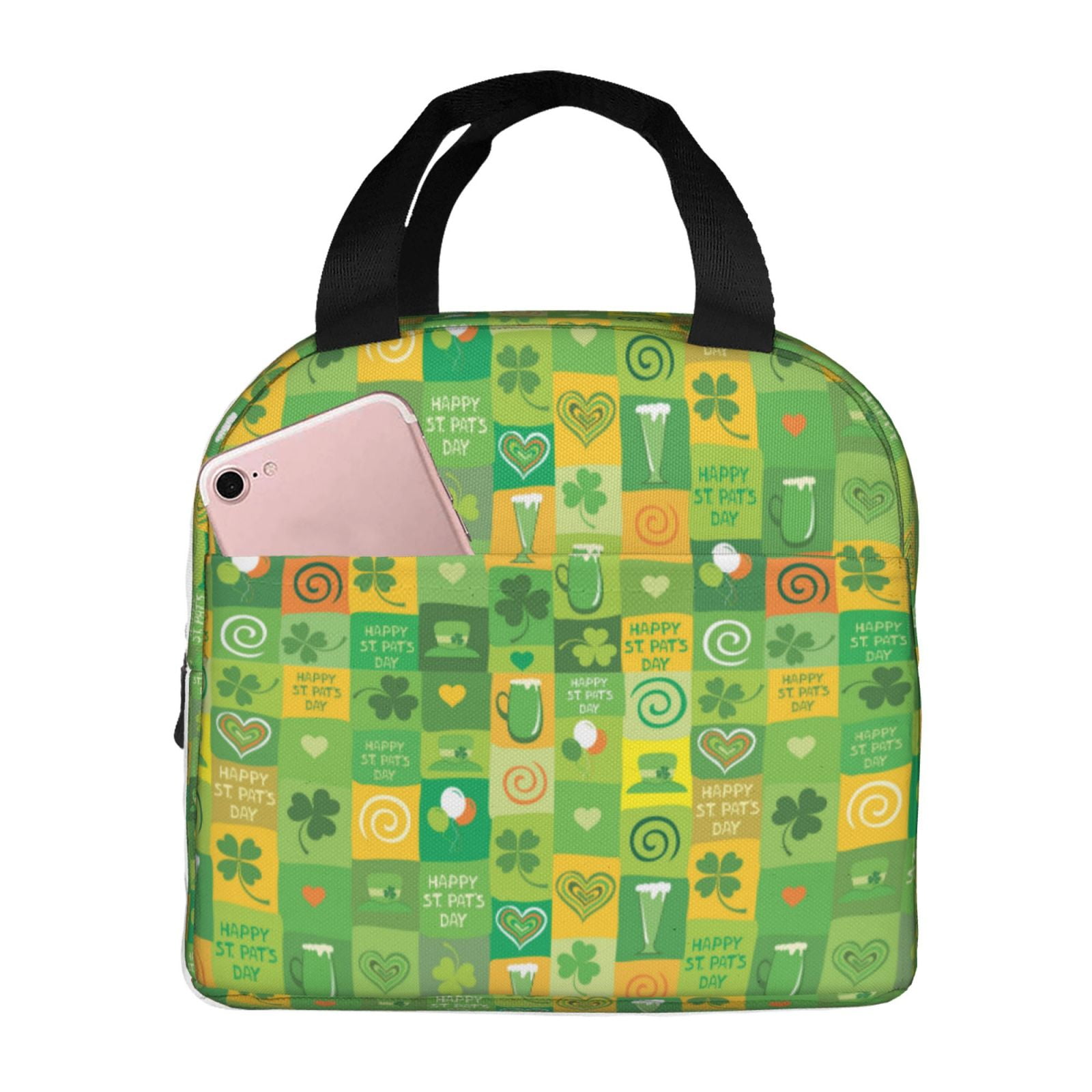 Fuzoiu St. Patrick's day Print Lunch Bag for Women & Men,Adult ...