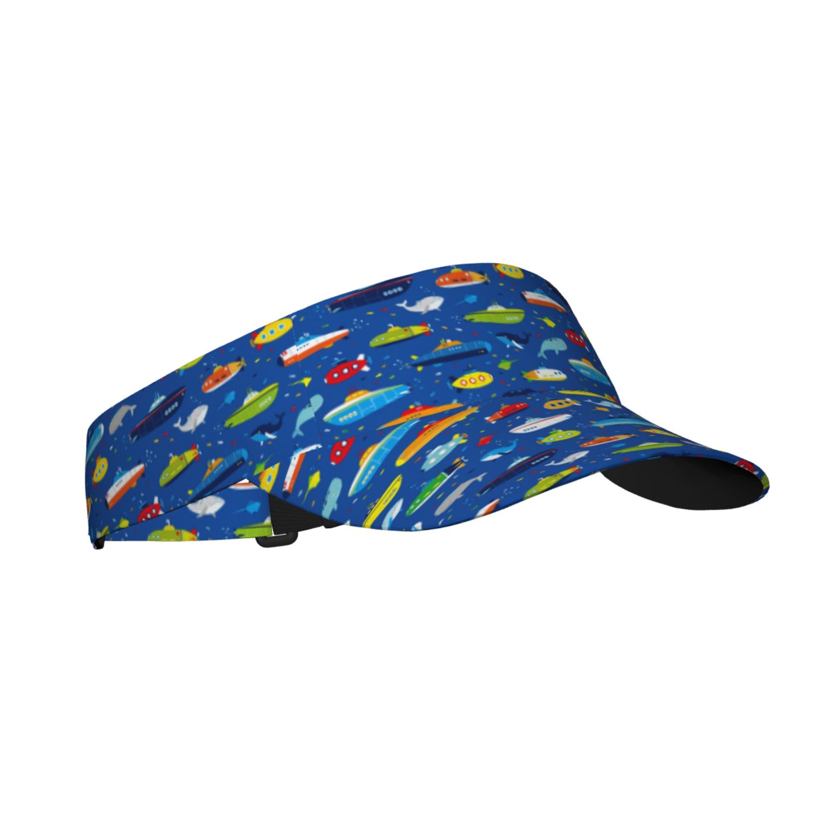 Fuzoiu Submarines And Whales Print Adult Sunscreen Visor Cap,Adjustable ...