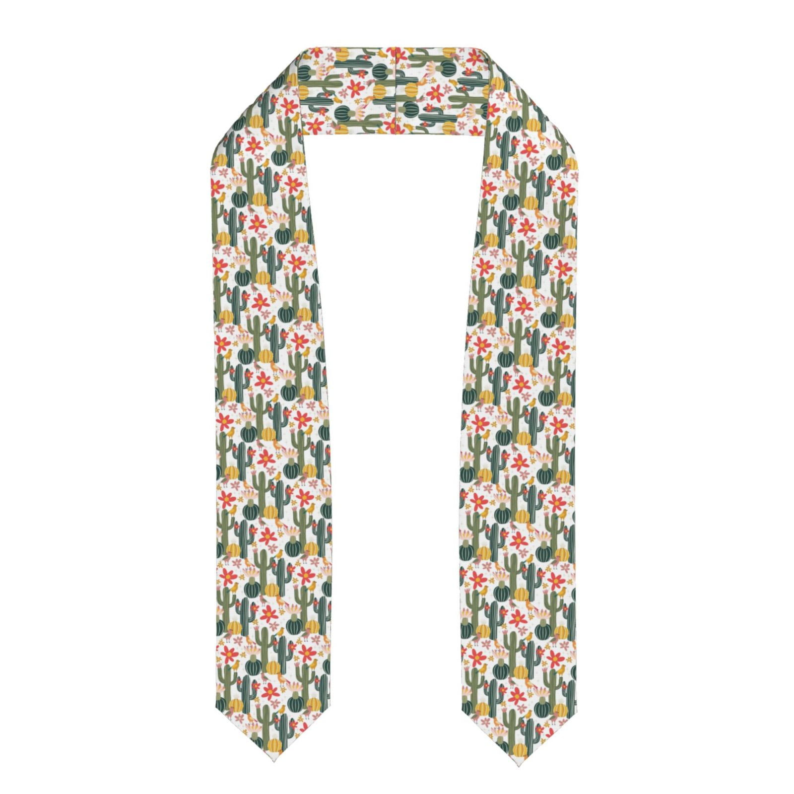 Fuzoiu Summer Cactus With Blooming Print Graduation Sash,Graduation ...