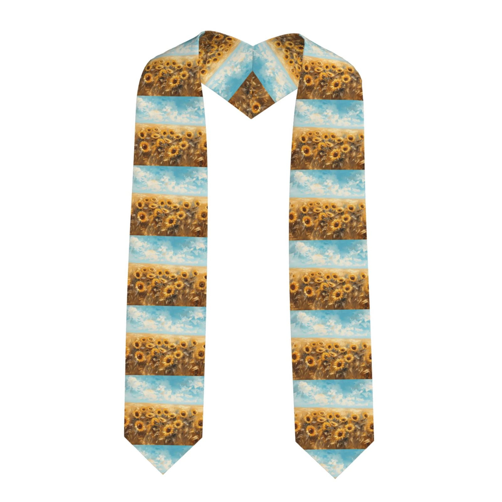 Fuzoiu Sunflower Field Bliss Print Graduation Sash,Graduation Stole ...