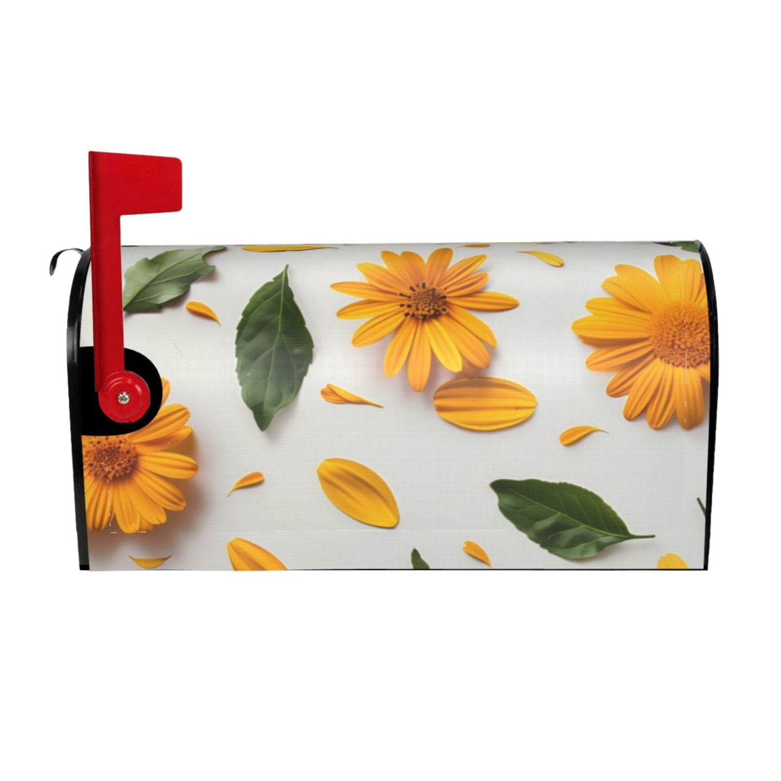 Fuzoiu Sunny Yellow SunFlower Print Decorative Waterproof Mailbox Cover ...