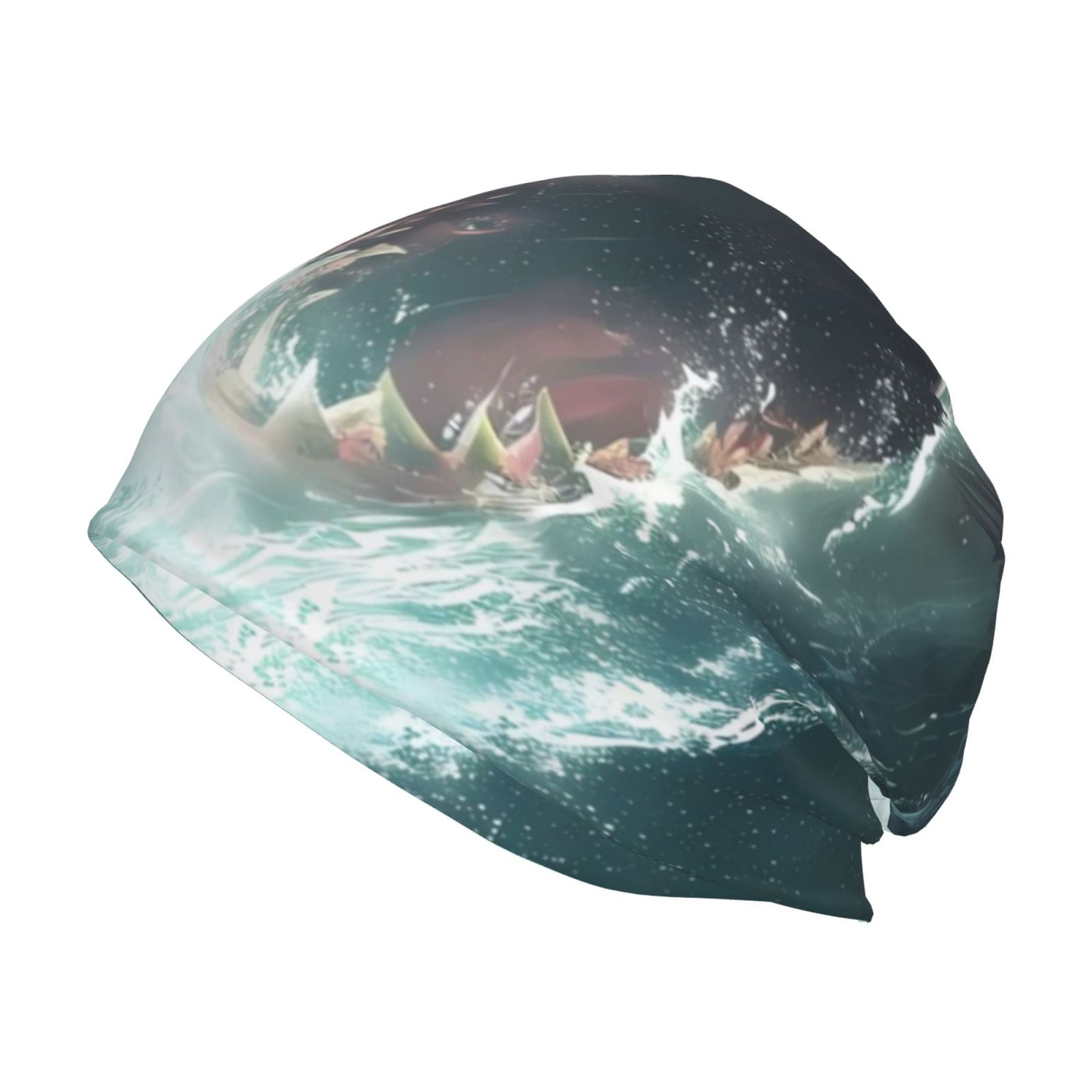 Fuzoiu Surfing Shark Print Winter Beanie Hat for Men & Women,Warm Knit ...
