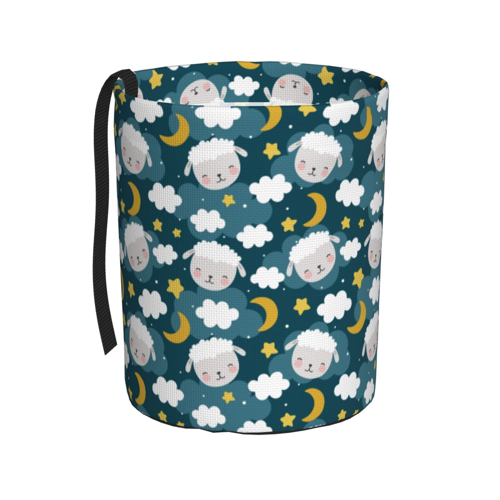 Fuzoiu Sweet Dream Lamb Print Car Trash Can,Leakproof Car Trash Can ...