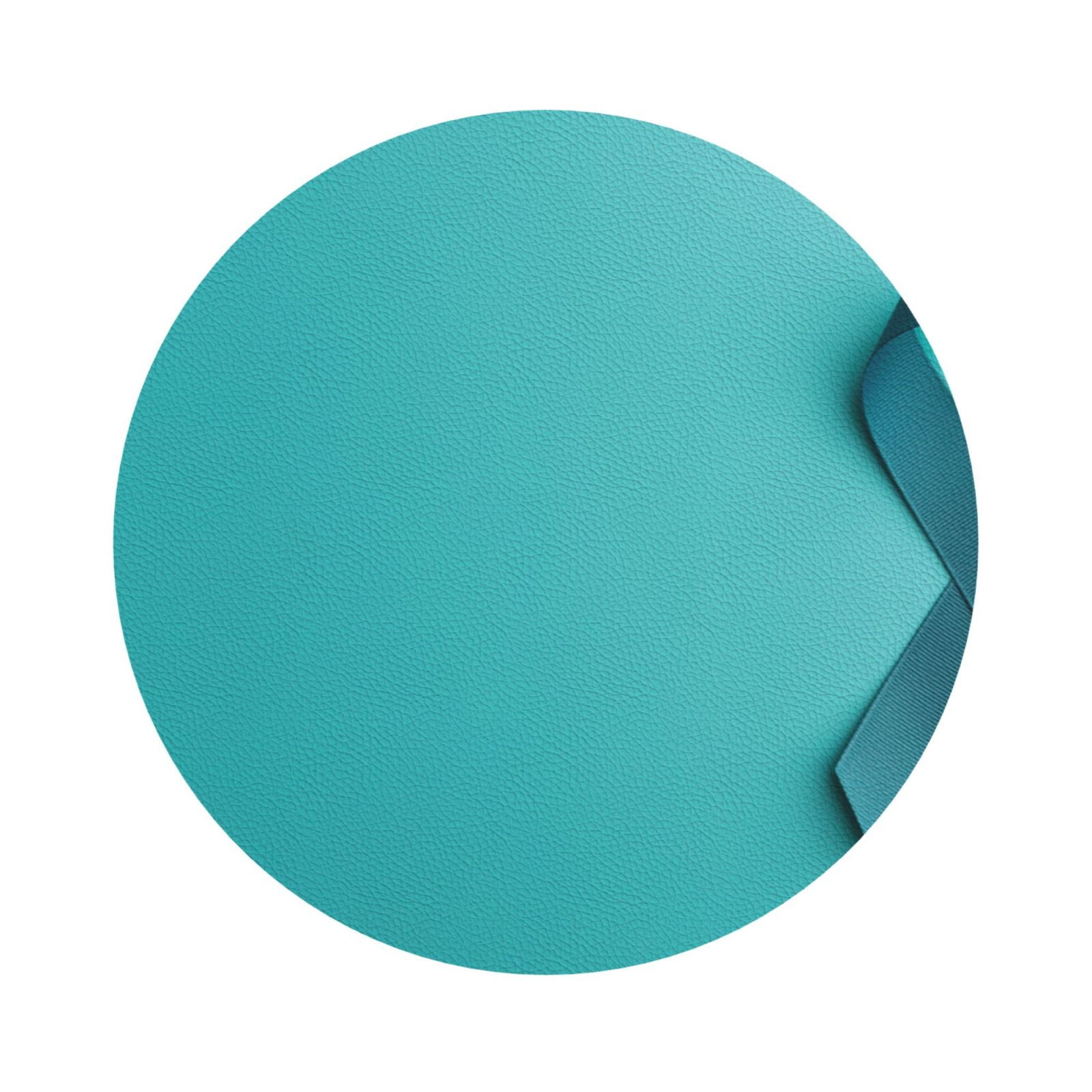 Fuzoiu a Teal Ribbonin Print Leather Coasters Set,Drink Coasters Set of ...