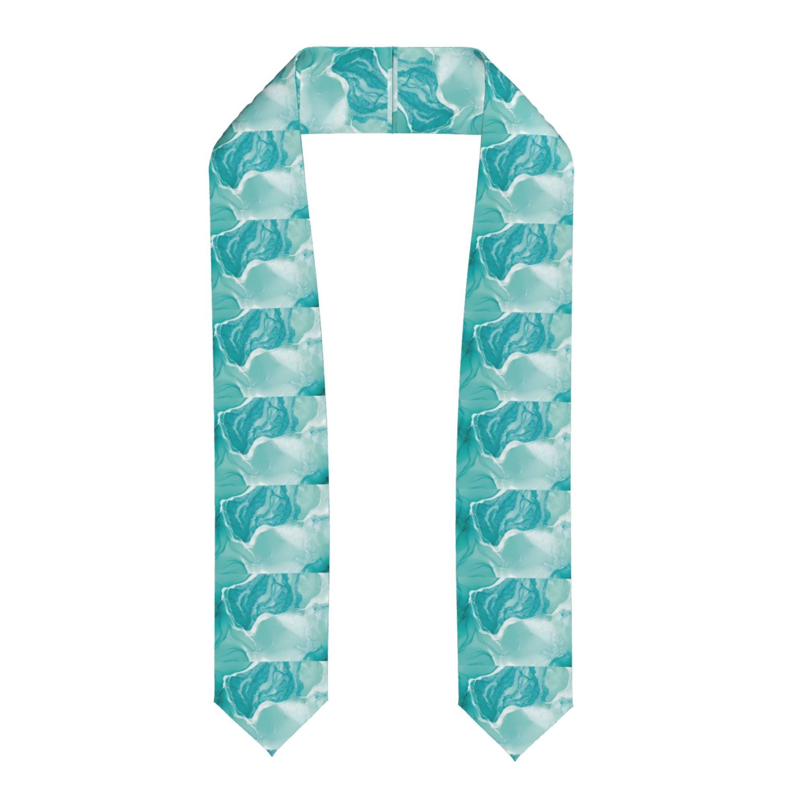 Fuzoiu Teal Turquoise 1 Print Graduation Sash,Graduation Stole,Unisex ...