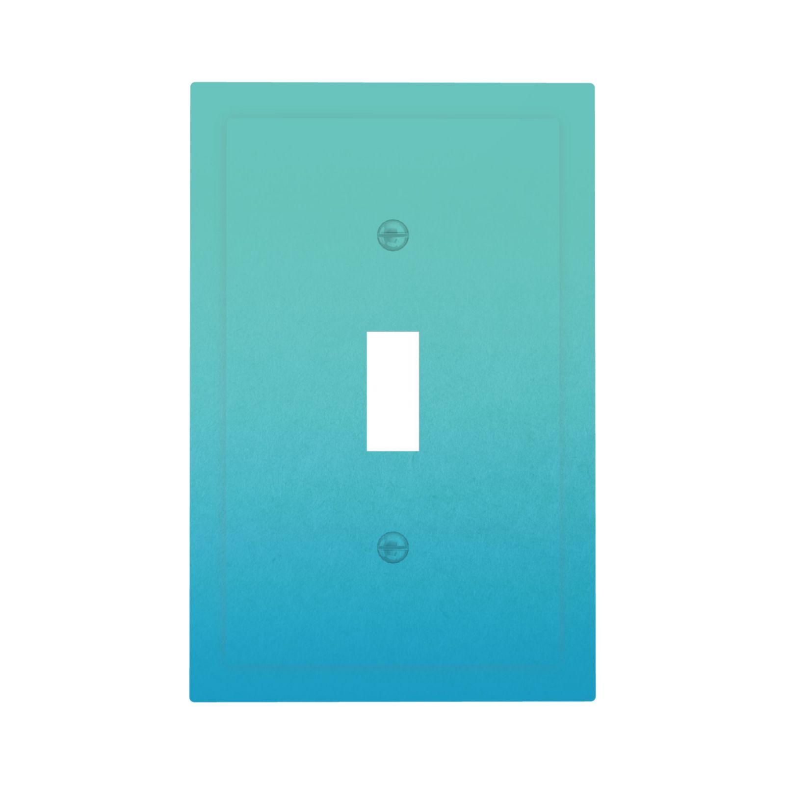 Fuzoiu Teal Turquoise Print Single Duplex Outlet Cover Plate, Light ...