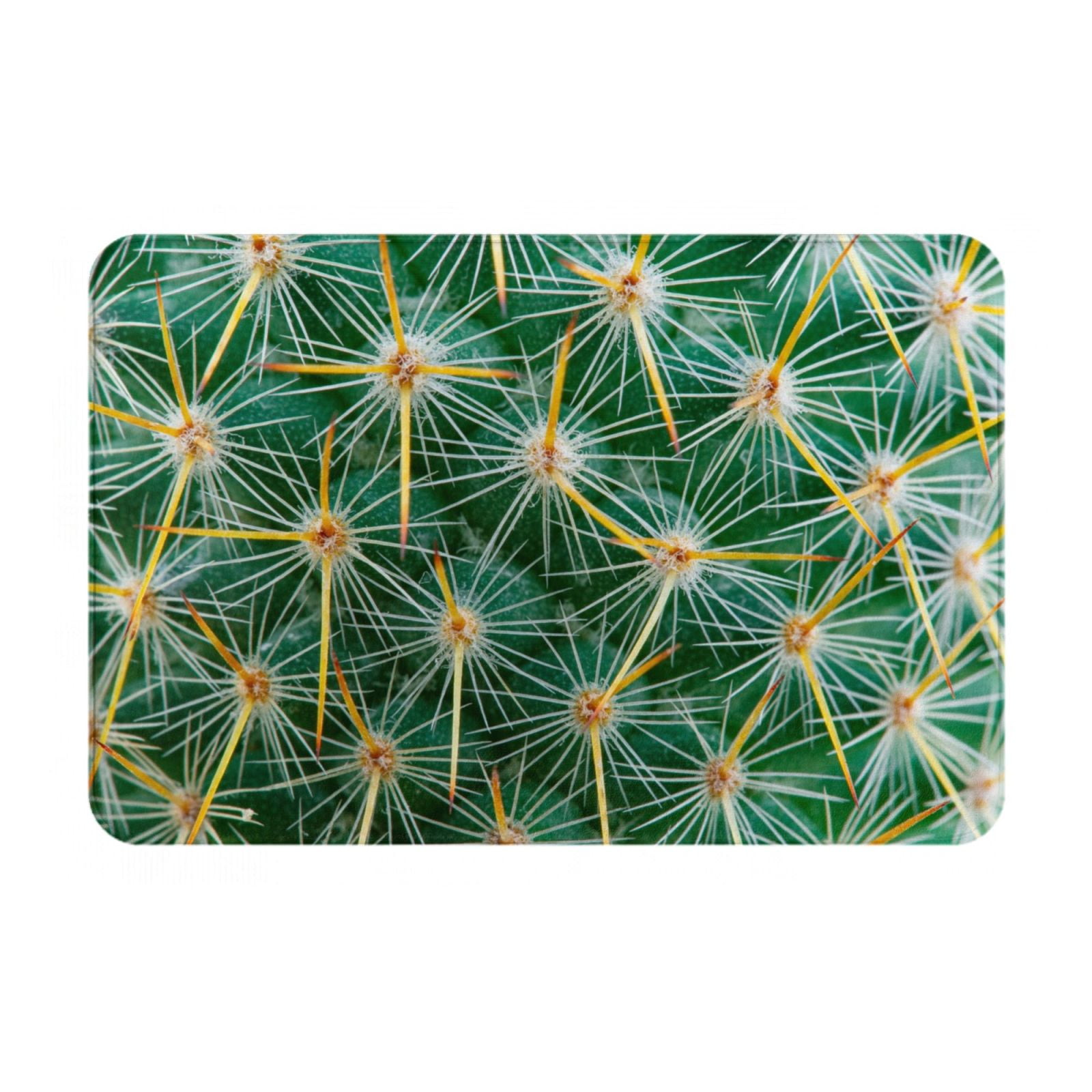 Fuzoiu Thorns Of Macro Cactus Print Door Mat Outdoor Indoor Welcome ...