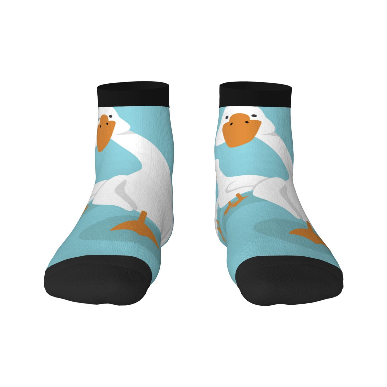 Fuzoiu Three White Geese Print Adult Socks, Crew Moisture-wicking Socks ...
