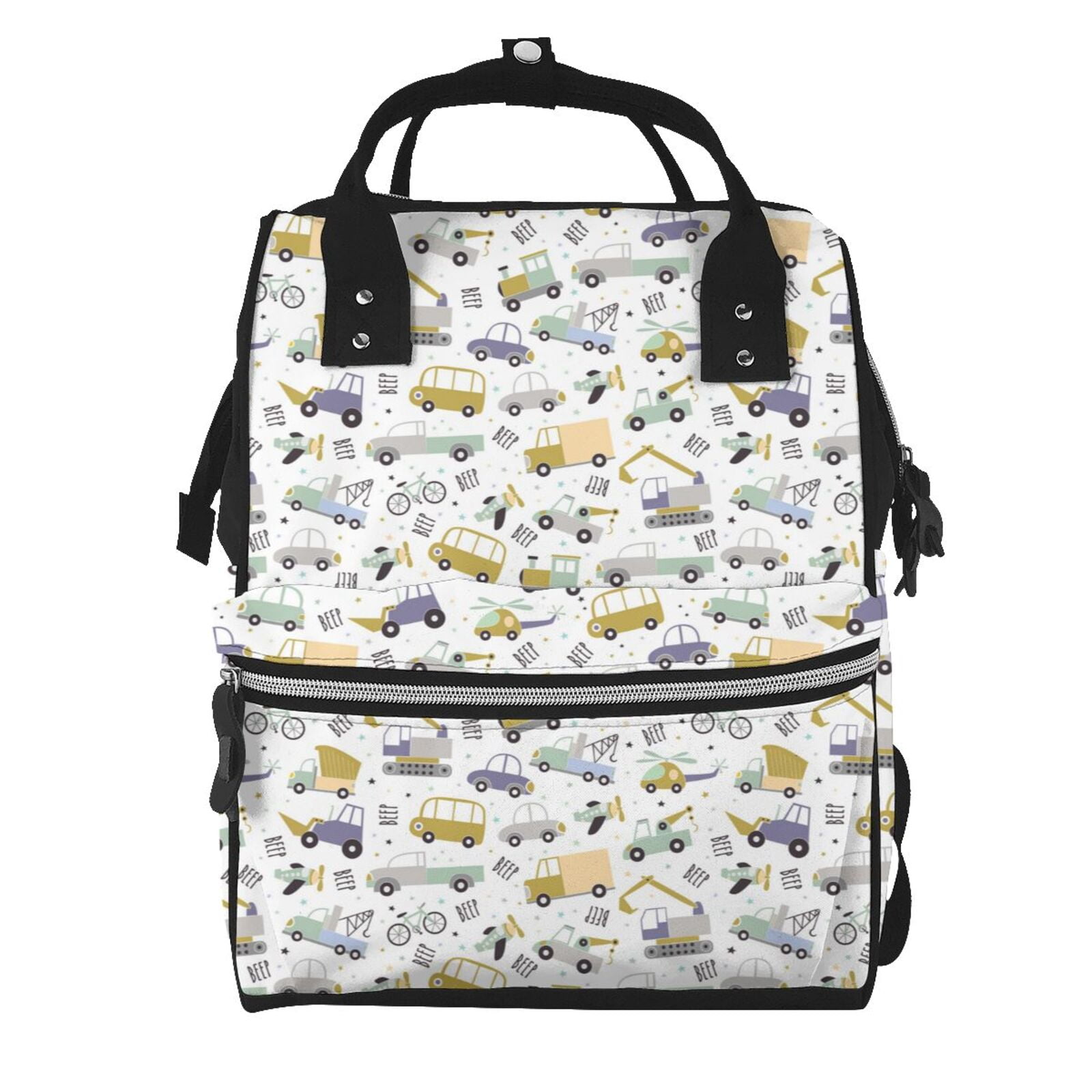 Fuzoiu Transport 1 Print Diaper Bag Backpack,Baby Essentials Travel ...