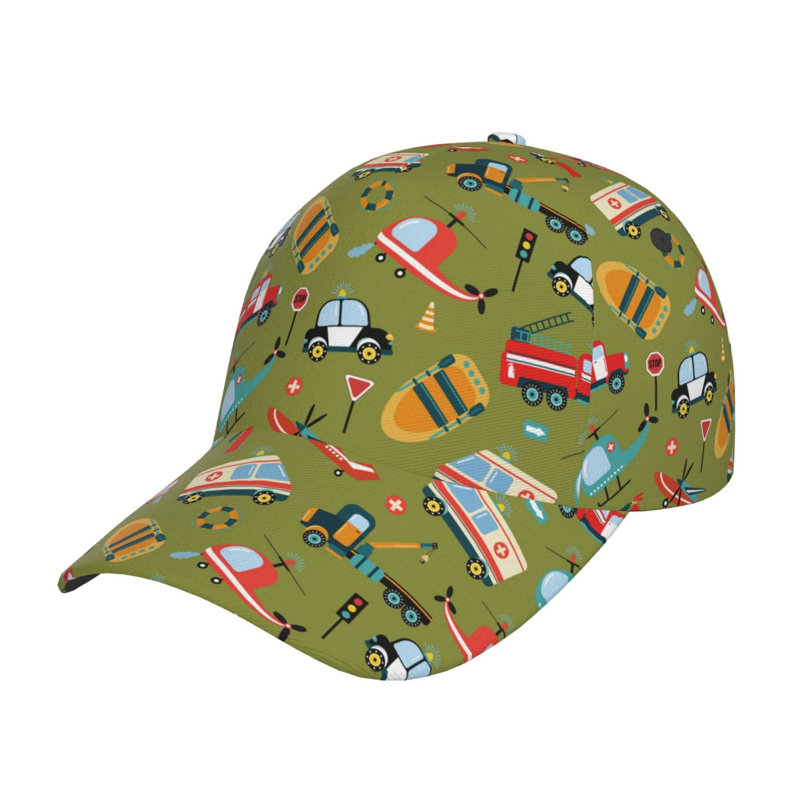 Fuzoiu Transportation Prints Print Adjustable Baseball Cap for Men and ...
