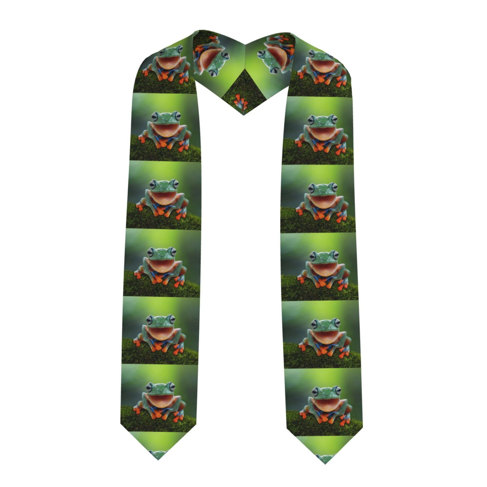 Fuzoiu Tree Frog Print Graduation Sash,Graduation Stole,Unisex Adult ...