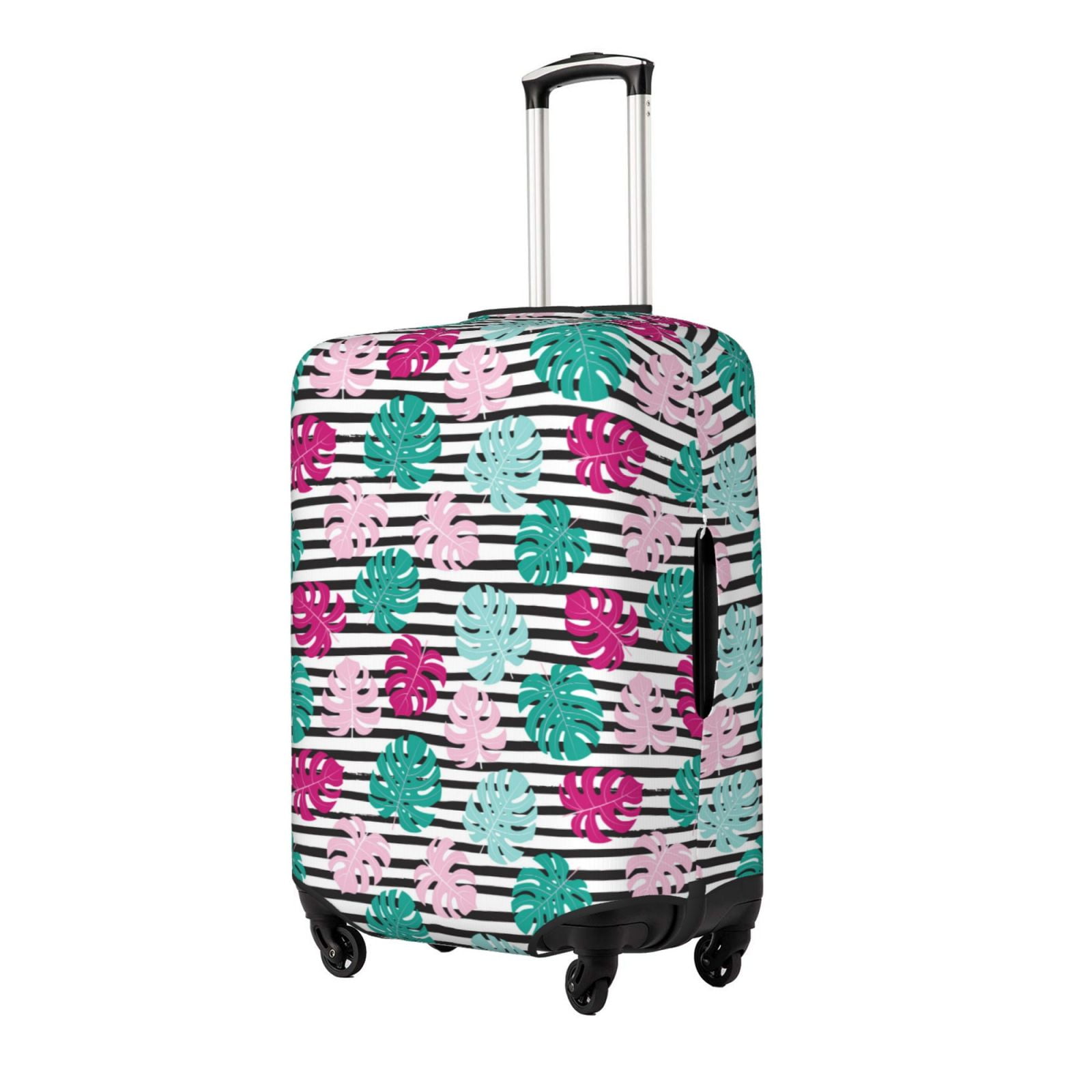 Fuzoiu Tropical Leaves Print Suitcase Cover,Washable Luggage Covers for ...