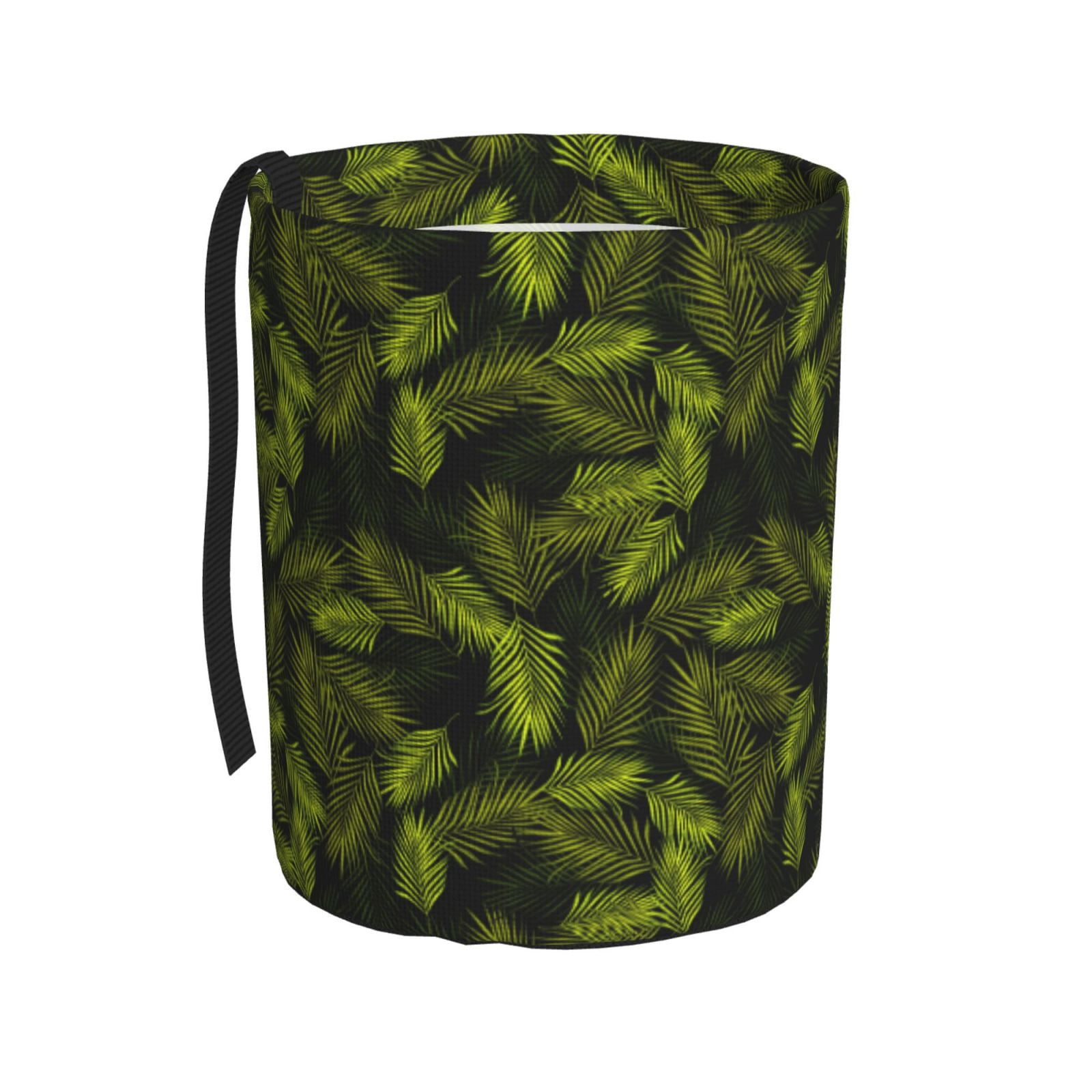 Fuzoiu Tropical Palm Leaves Fern Leaf Print Car Trash Can,Leakproof Car ...