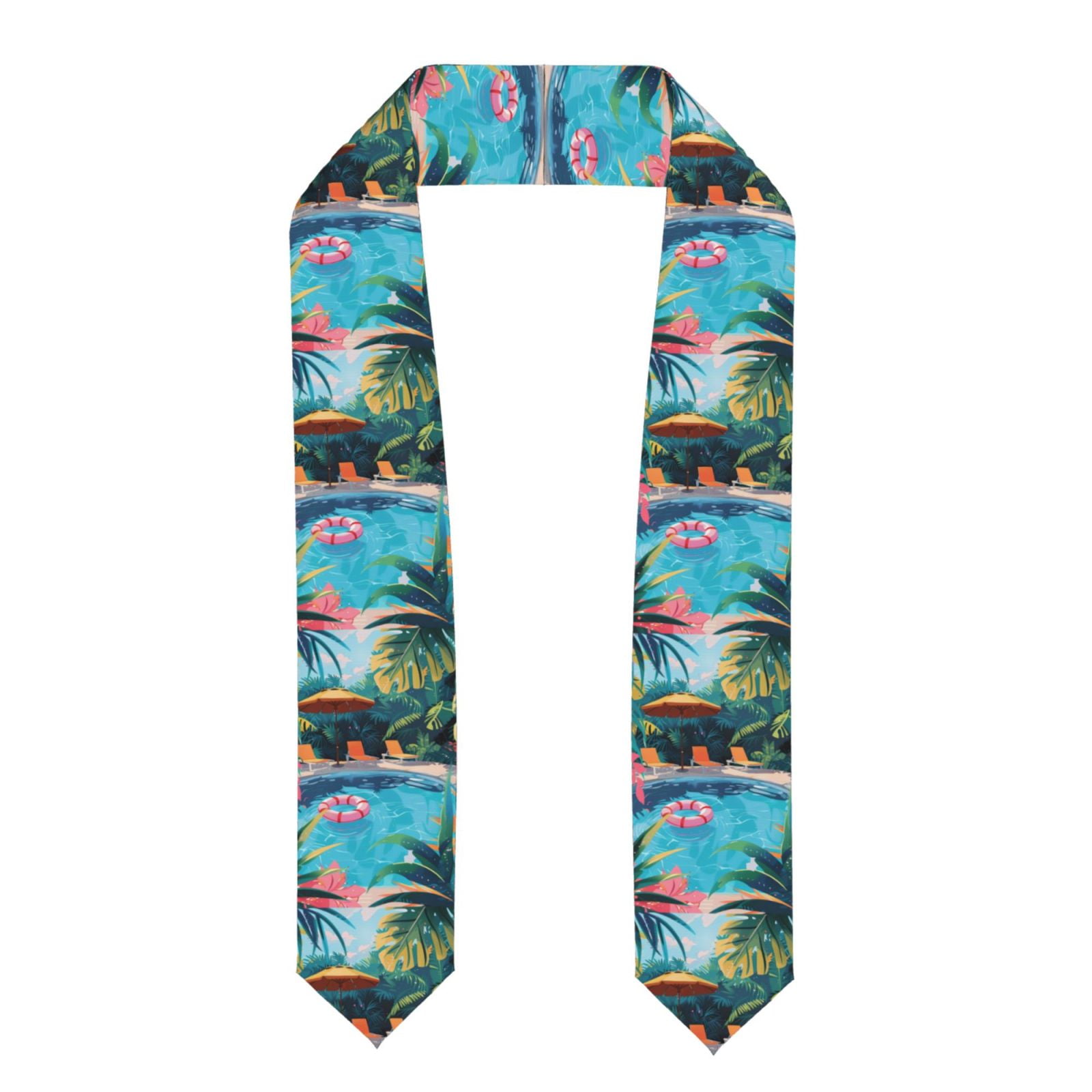 Fuzoiu Tropical Poolside Relaxation Print Graduation Sash,Graduation ...