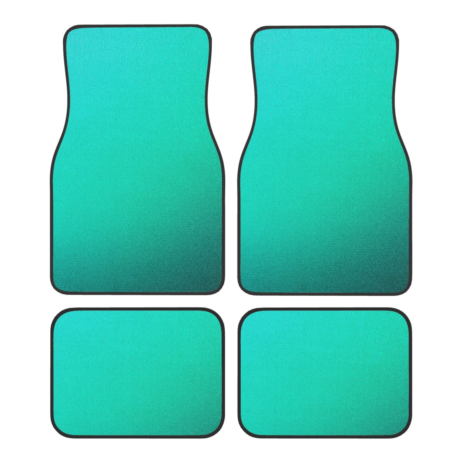 Fuzoiu Turquoise Light Blue Print Carpet Floor Mats for Car,Car Foot ...