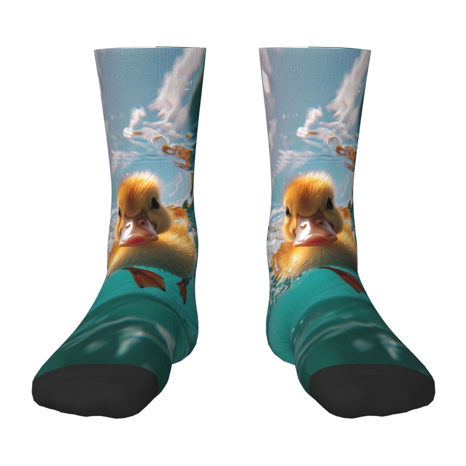 Fuzoiu Underwater Swimming Duck Print Kids Socks For Boys Girls,Grip ...