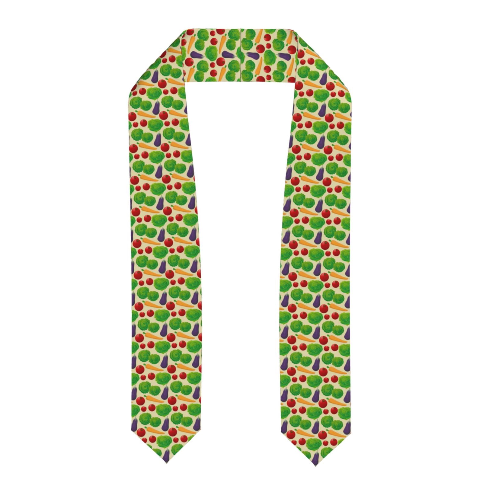 Fuzoiu Vegetable Print Graduation Sash,Graduation Stole,Unisex Adult ...