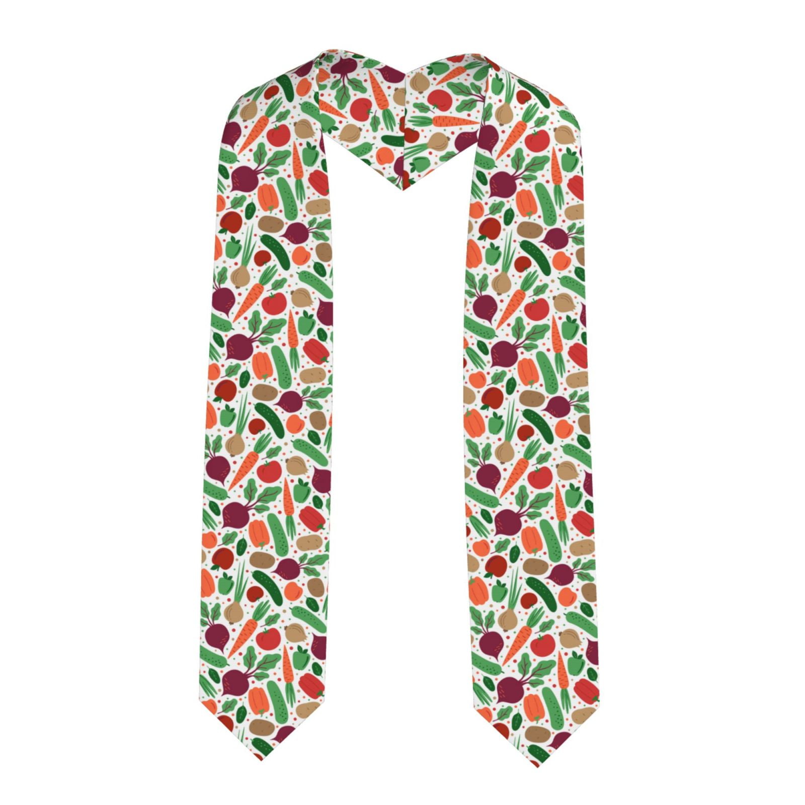Fuzoiu Vegetables Print Graduation Sash,Graduation Stole,Unisex Adult ...