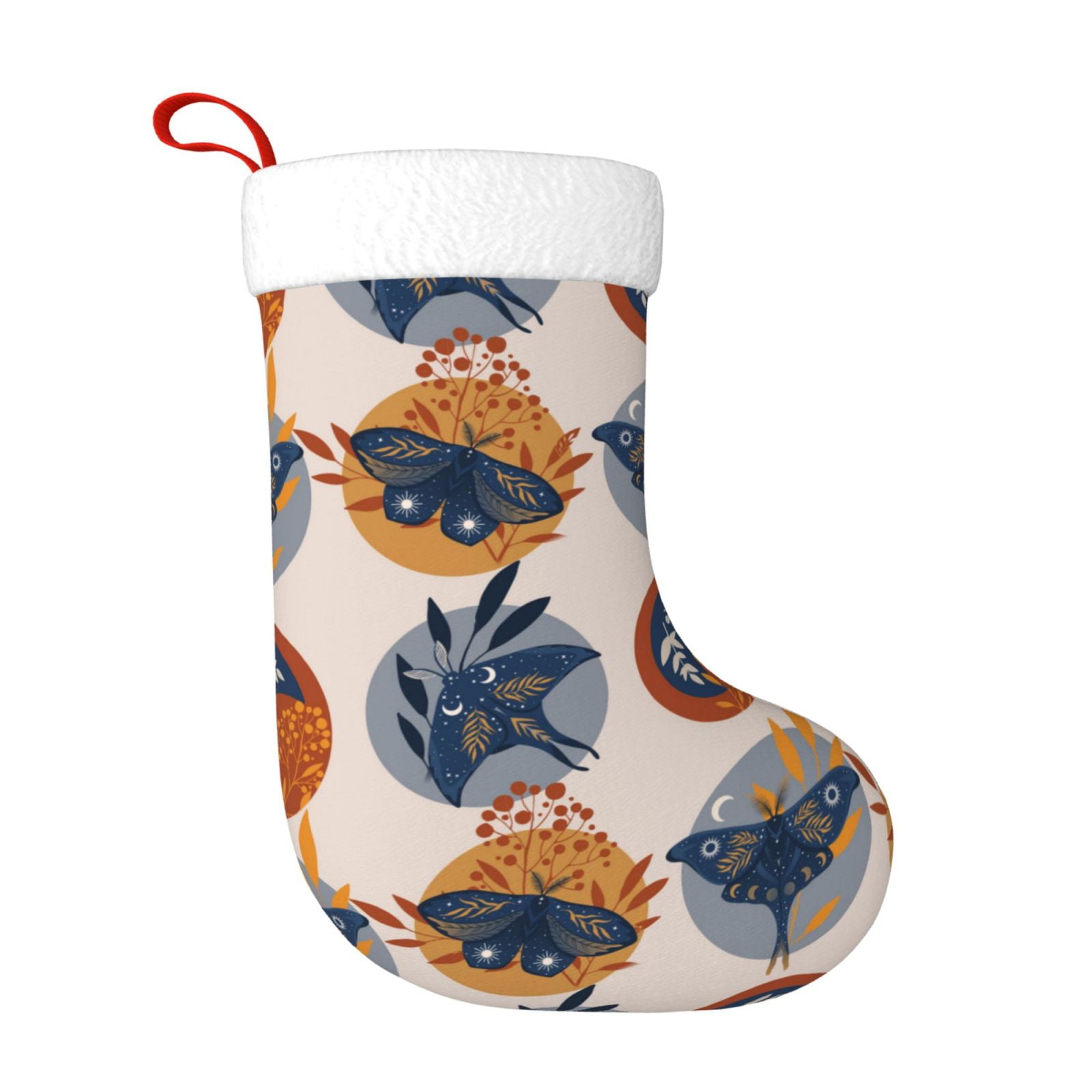 Fuzoiu Vintage Botanical Butterfly Art Print Christmas Stockings, Party ...