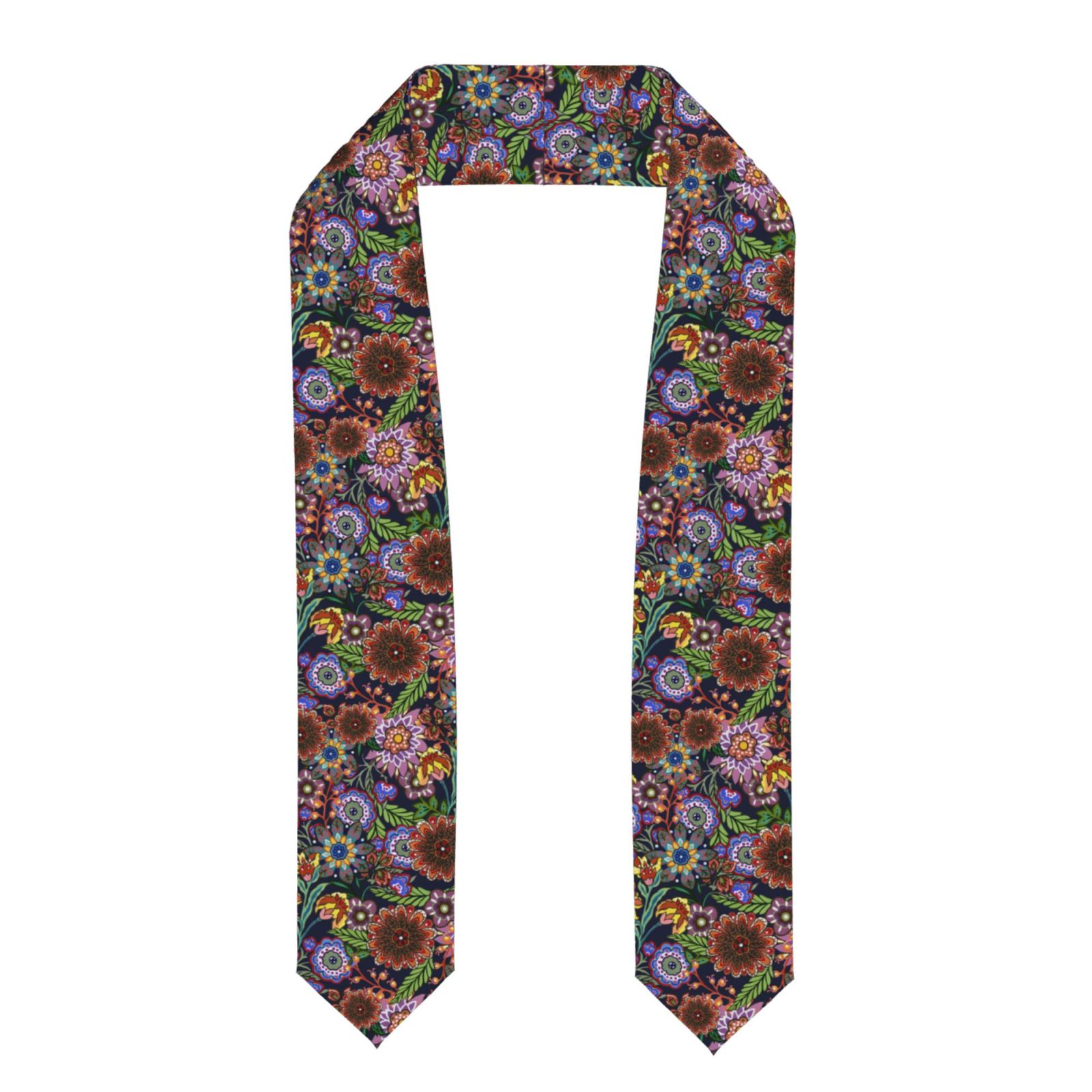 Fuzoiu Vintage Floral Print Graduation Sash,Graduation Stole,Unisex ...