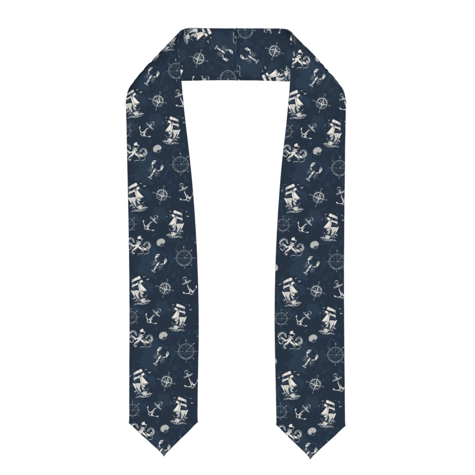 Fuzoiu Vintage Marine Print Graduation Sash,Graduation Stole,Unisex ...