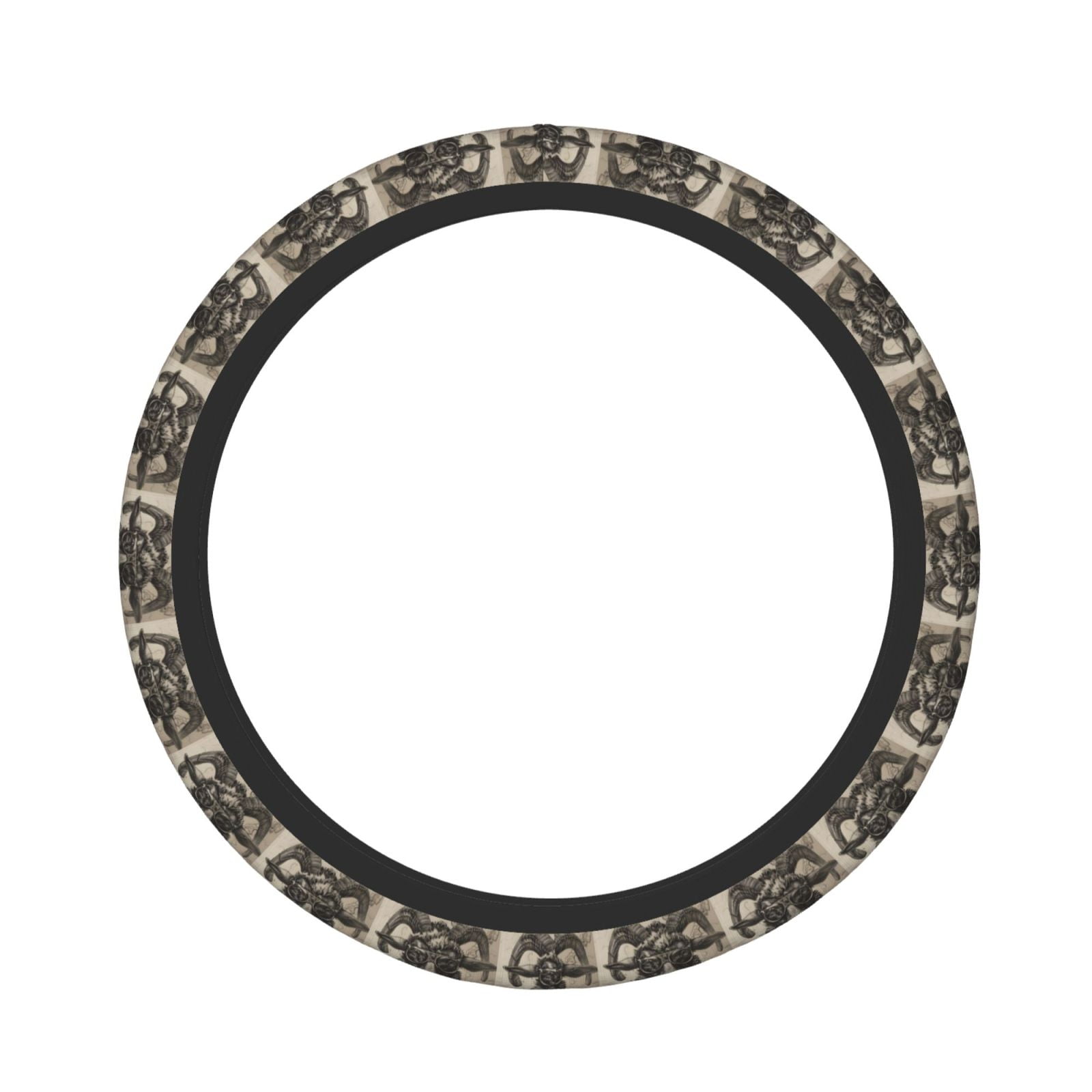 Fuzoiu Vintage Ram Pilot Print Elastic Stretch Steering Wheel Cover ...