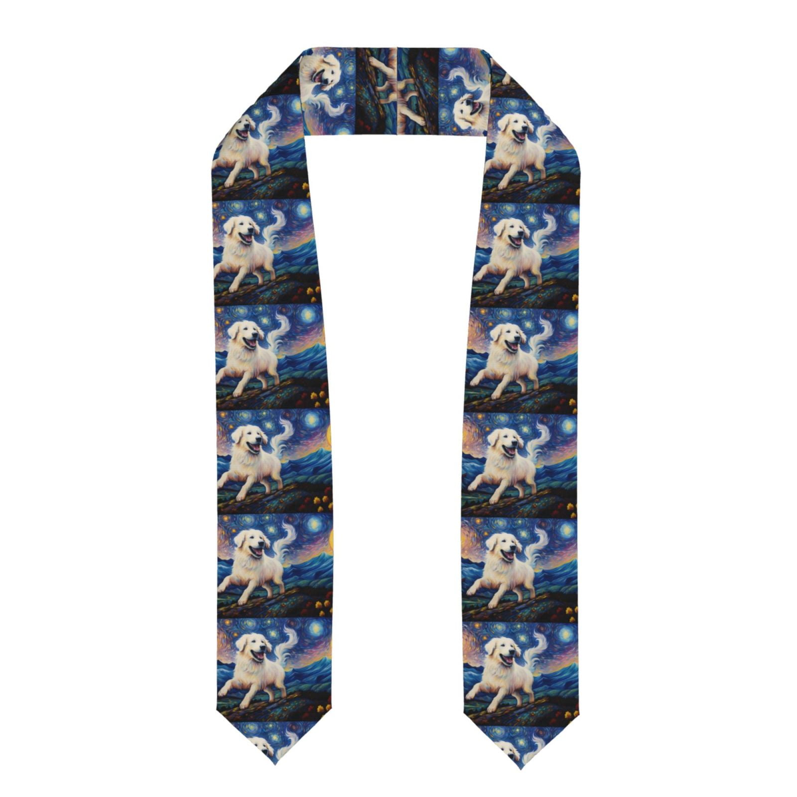 Fuzoiu Vintage Starry Sky Puppy Print Graduation Sash,Graduation Stole ...