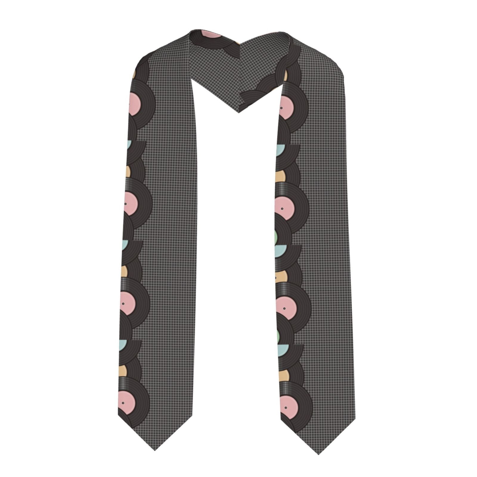Fuzoiu Vinyl Records Print Graduation Sash,Graduation Stole,Unisex ...