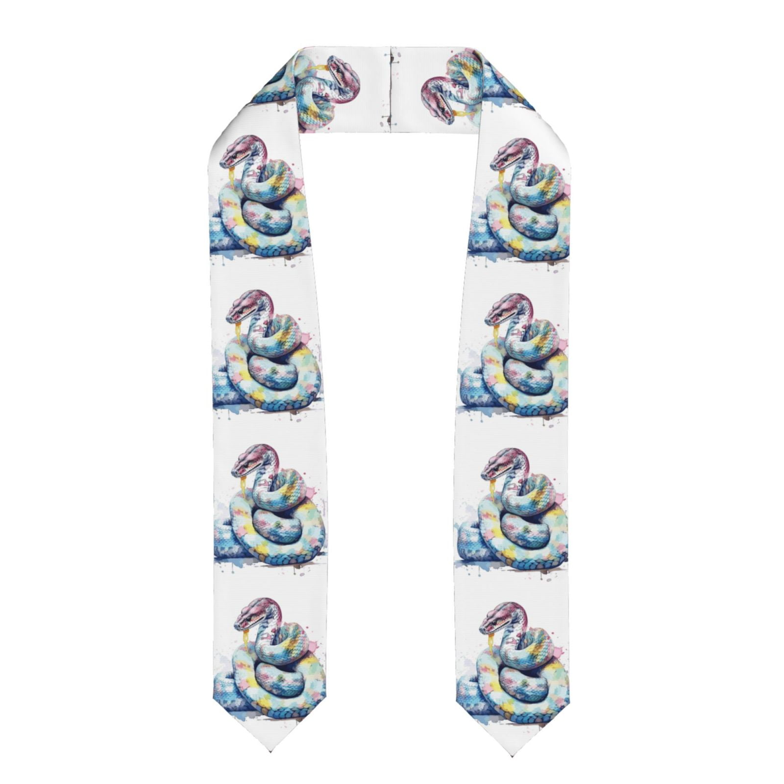 Fuzoiu Watercolor Snake Print Graduation Sash,Graduation Stole,Unisex ...