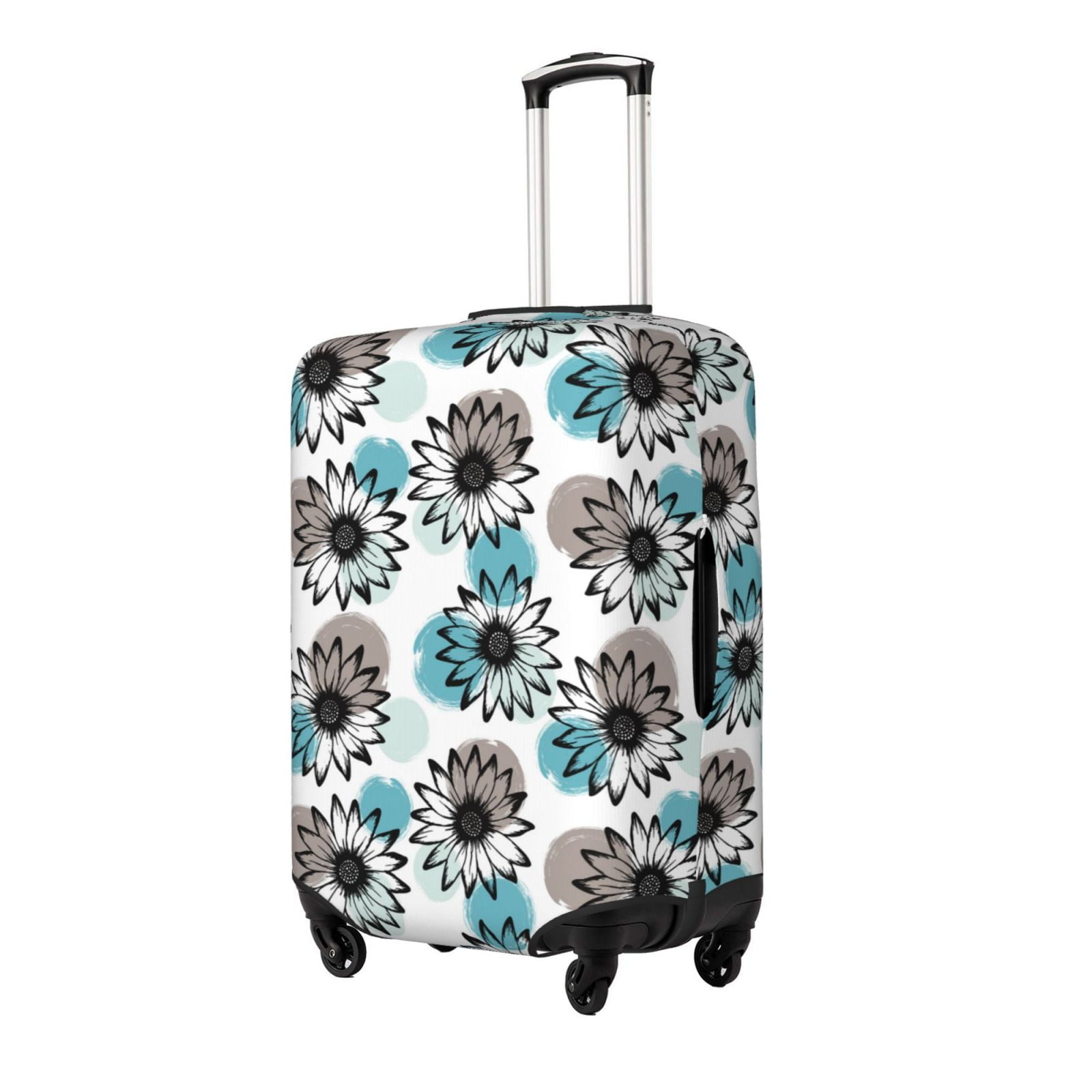Fuzoiu Watercolor Sunflower Print Suitcase Cover,Washable Luggage ...