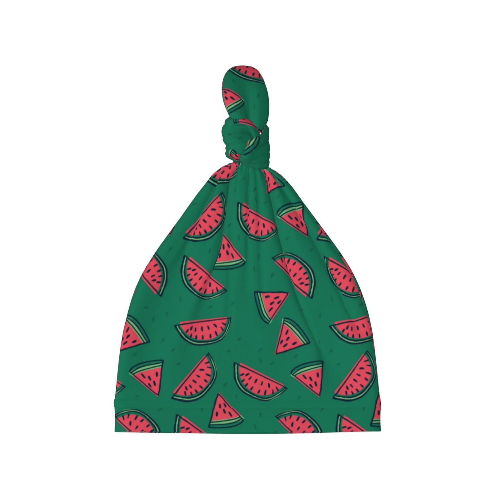 Fuzoiu Watermelon Print Baby Newborn Hats Set Stretchy Knot Beanie Hats ...