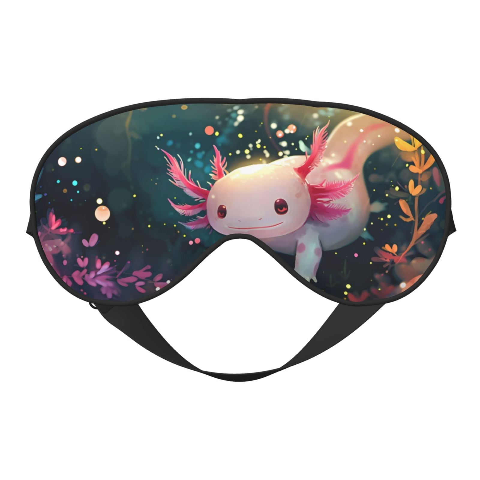 Fuzoiu Whimsical Axolotl Fantasy Print Sleep Masks,Eye Masks with ...
