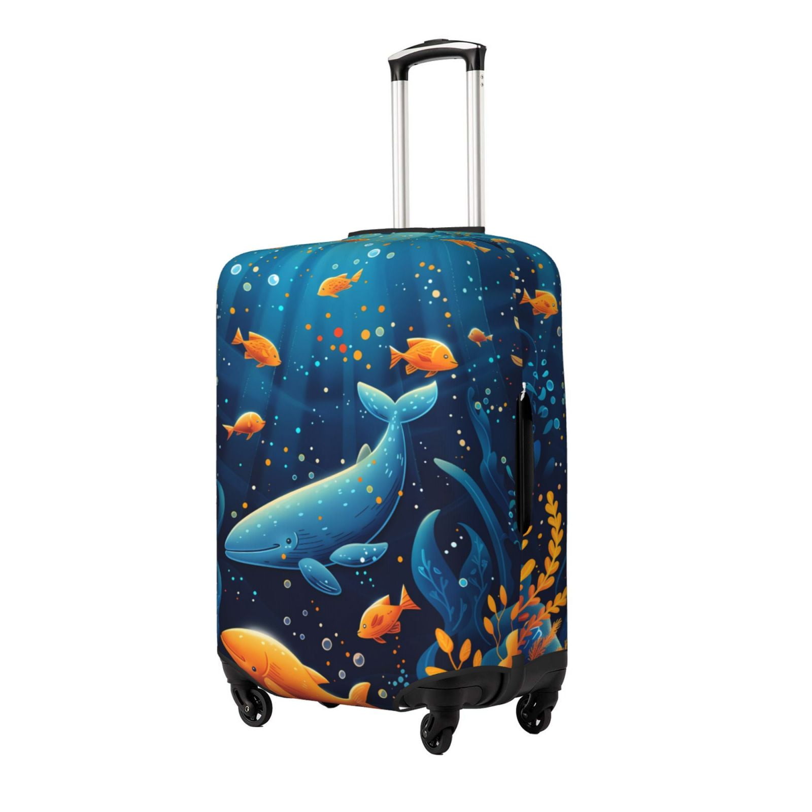 Fuzoiu Whimsical Underwater Fantasy Print Suitcase Cover,Washable Luggage Covers for Suitcase ...