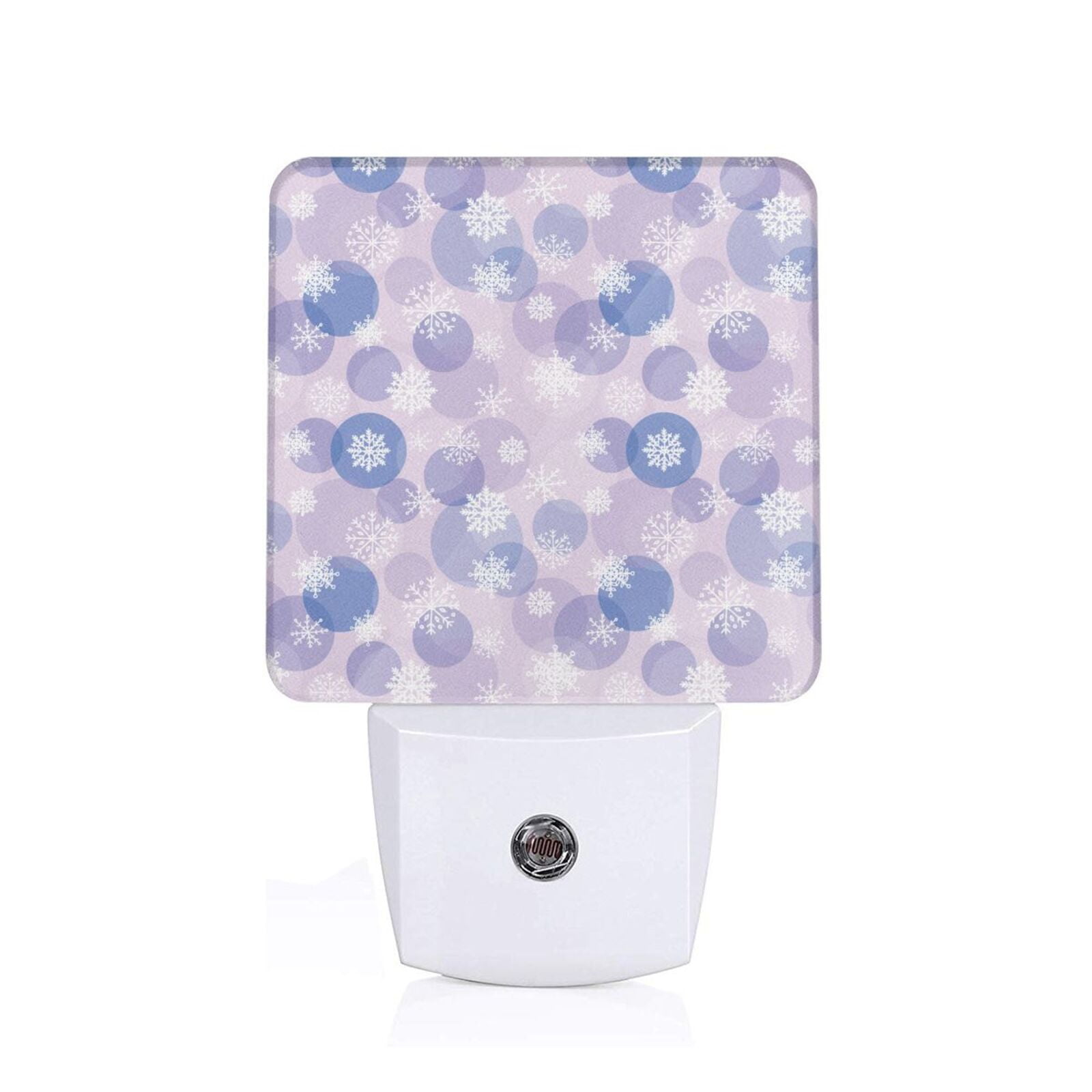 Fuzoiu Winter With Snowflakes Print Dusk to Dawn LED Night Light with ...