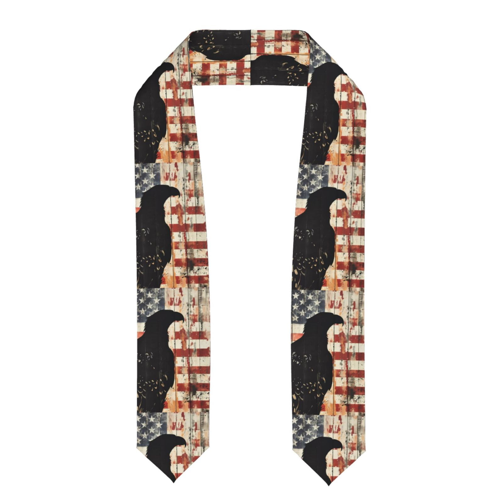Fuzoiu Wood Grain Bald Eagle Print Graduation Sash,Graduation Stole ...