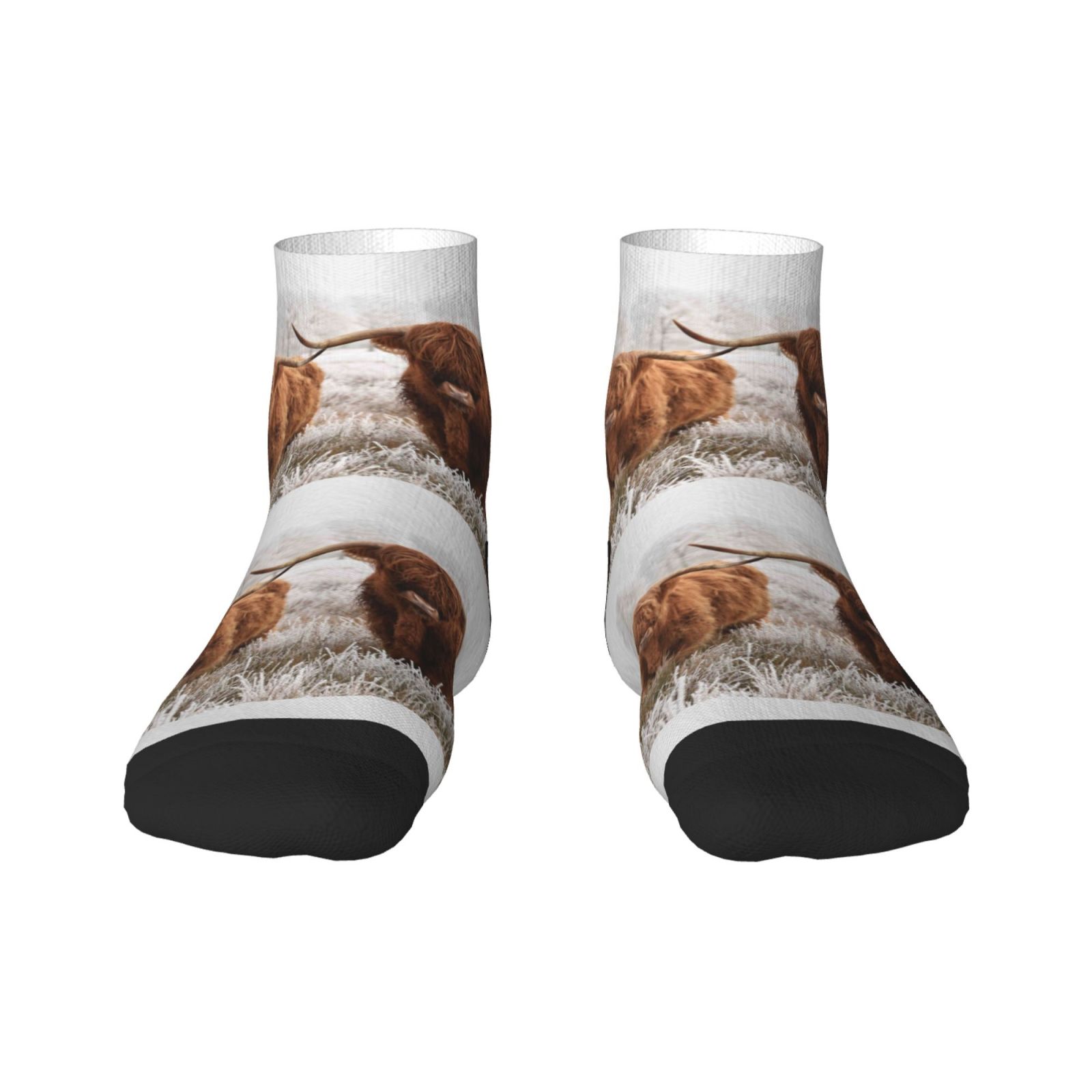 Fuzoiu Yak Print Adult Socks, Crew Moisture-wicking Socks, Unisex ...