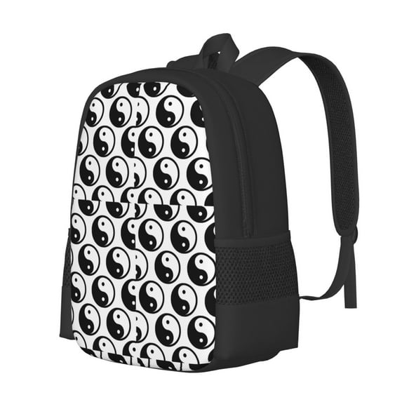 Fuzoiu Yin Yang Print Large Capacity Backpack,Travel Backpack,Laptop ...