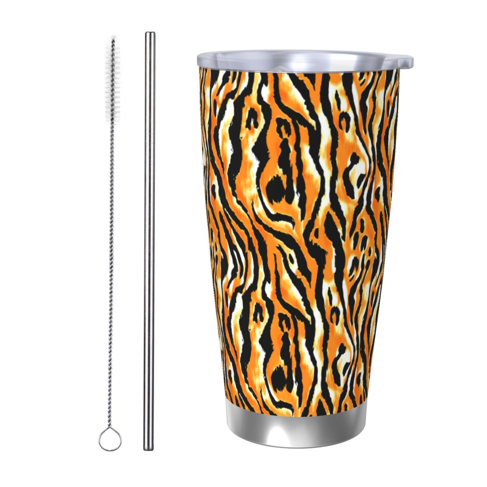 Fuzoiu Zebra Print 20oz Tumbler, Stainless Steel Vacuum Insulated Car ...